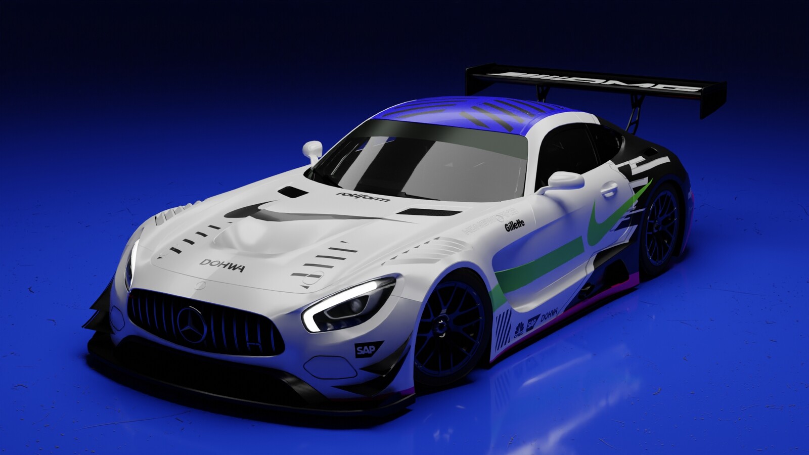 HONGWORKS Design - Mercedes AMG GT GT3 Nike livery