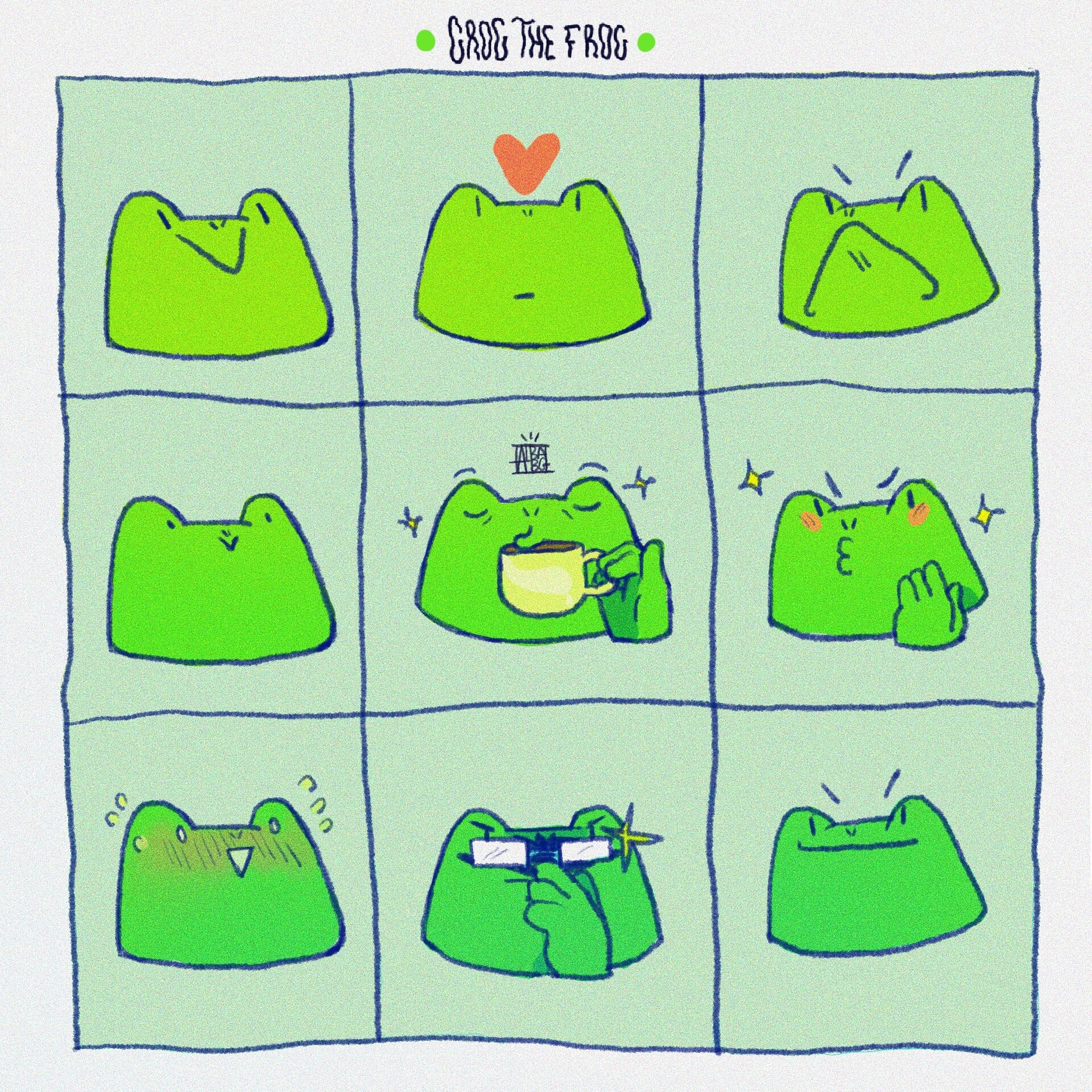 ArtStation - 🐸 Which Grog the Frog are you feeling today? 🐸