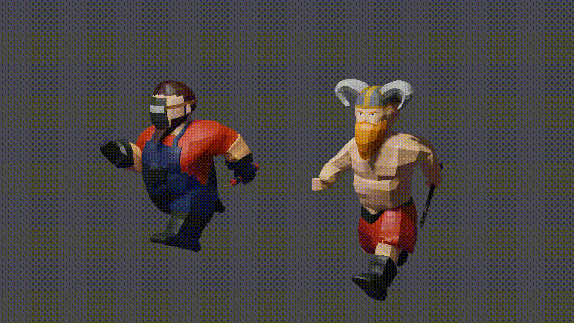 ArtStation - Running Co-Op Game Characters