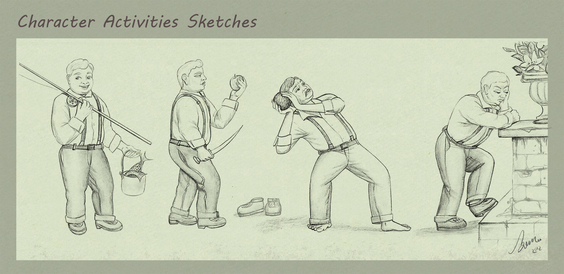 ArtStation - Sketches of Character activities