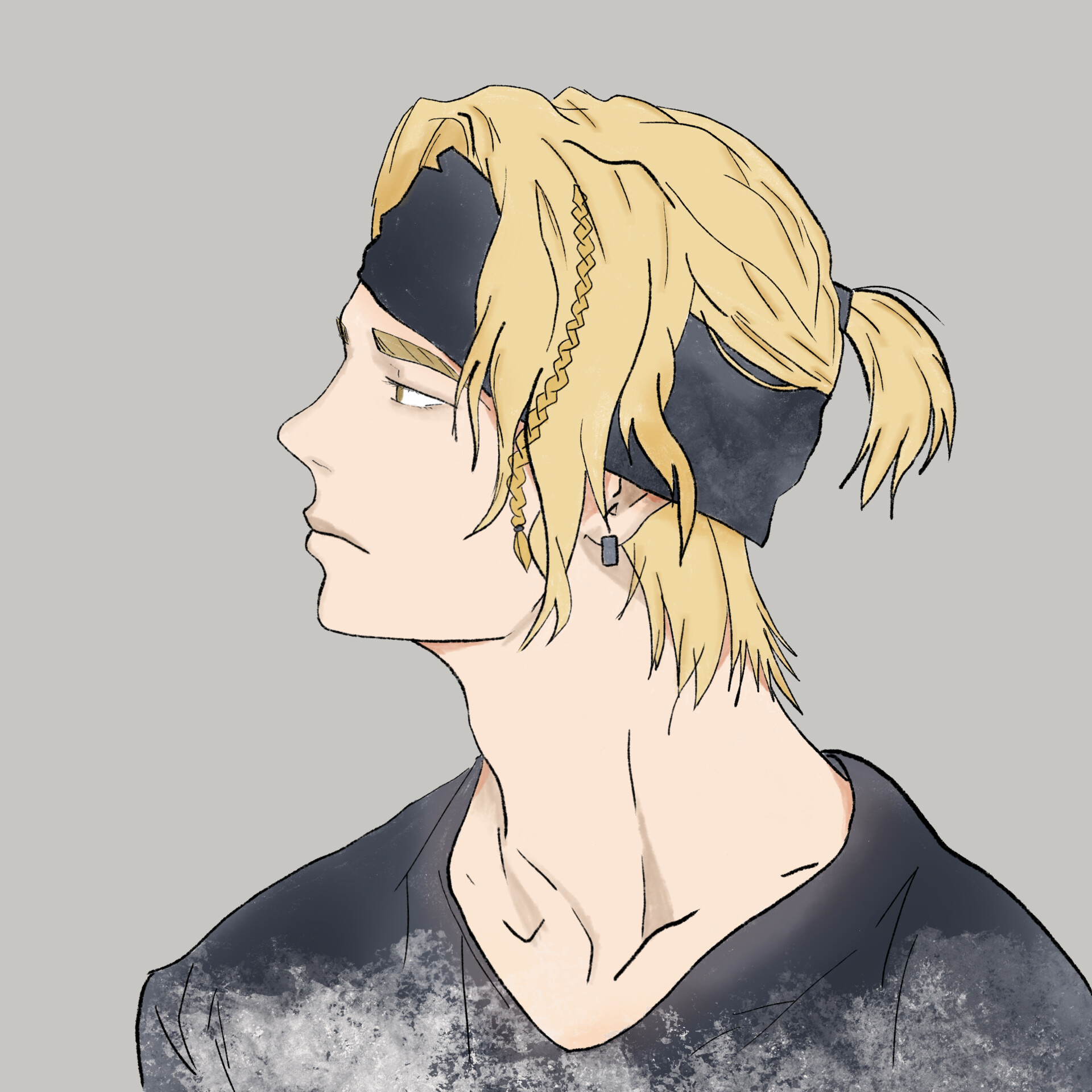 ArtStation - Anime Man portrait