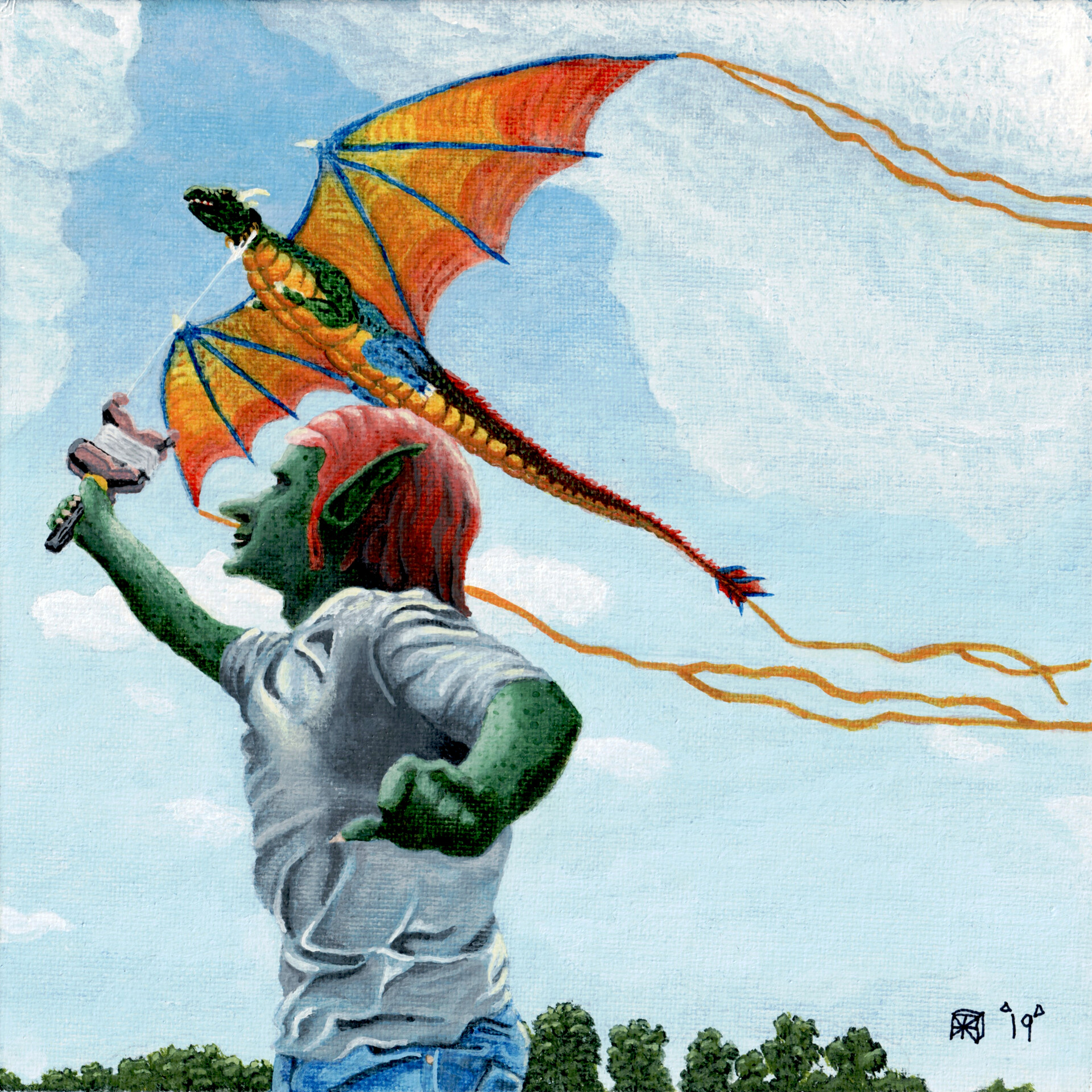 Ted Helms - Goblin Flying Dragon Kite