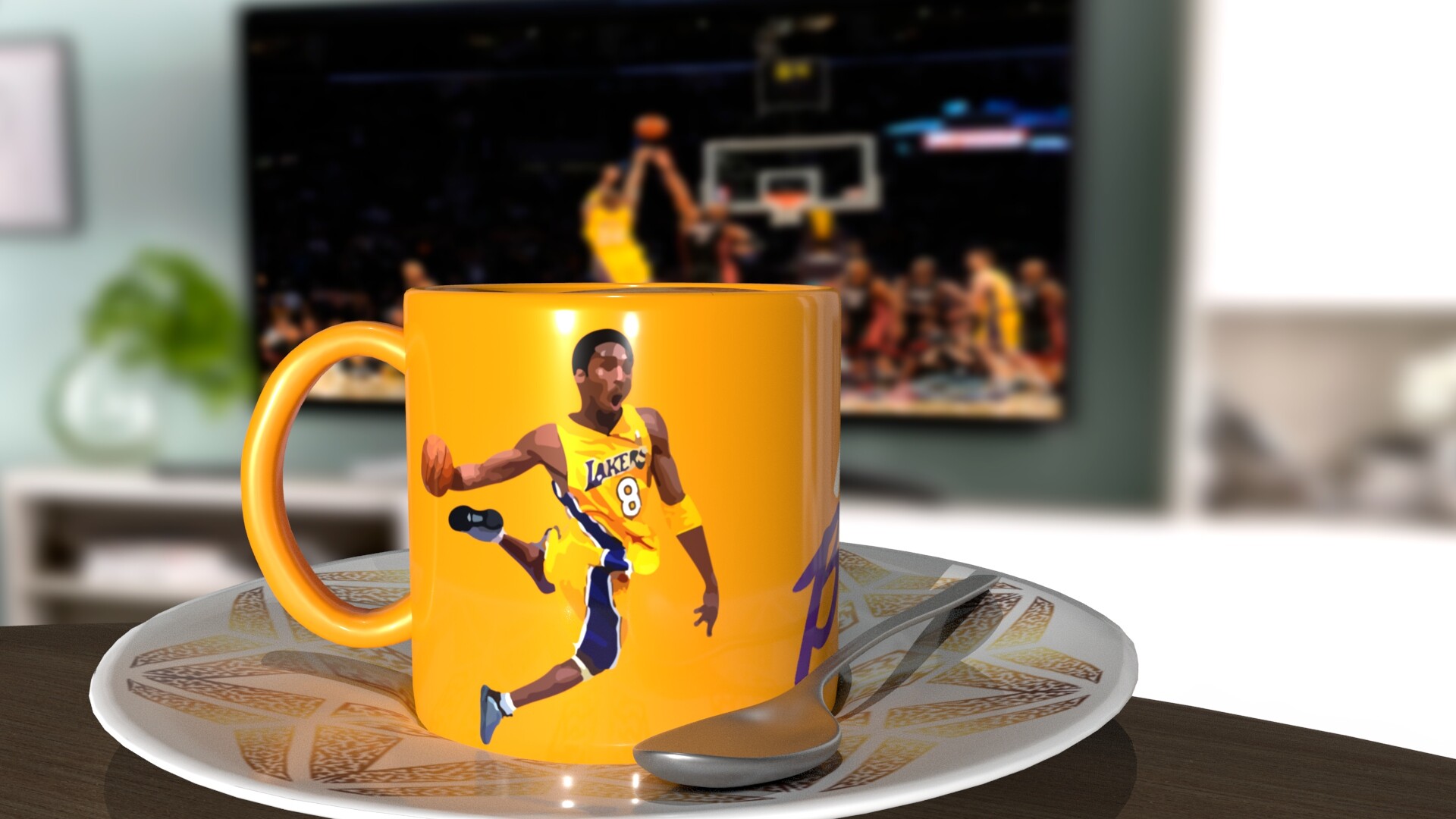 ArtStation - Kobe Bryant Mug & Plate