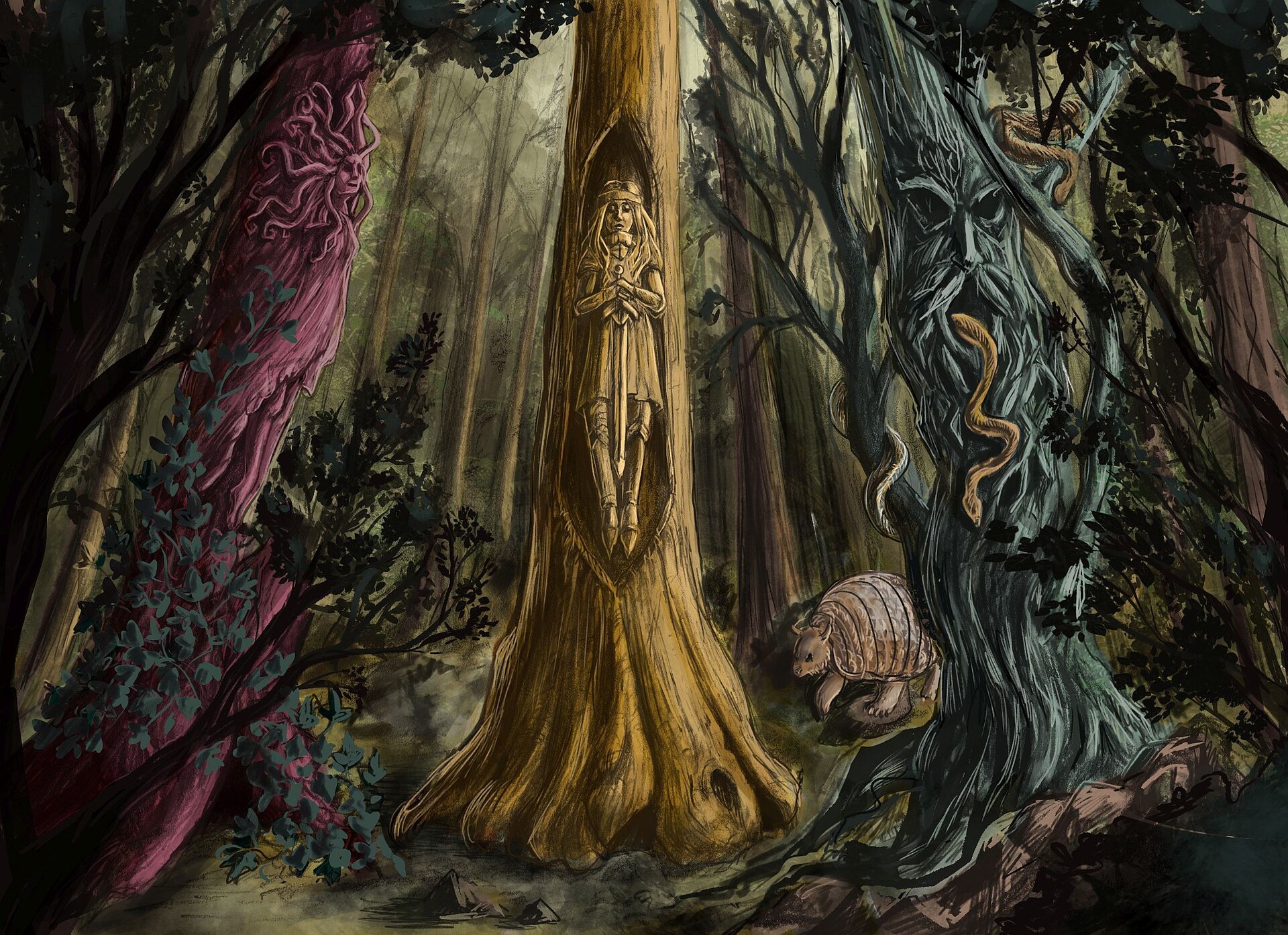 ArtStation - Primordial Forest - Art by Klaudia Uberman