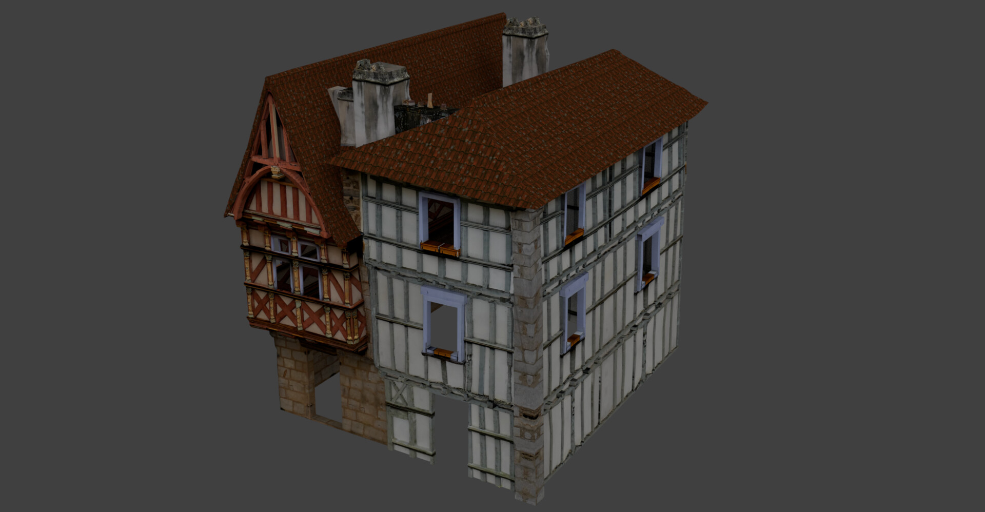 ArtStation - 3D Medieval house