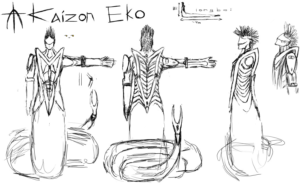 Takero Ren - Kaizon Eko - WIP character sheet