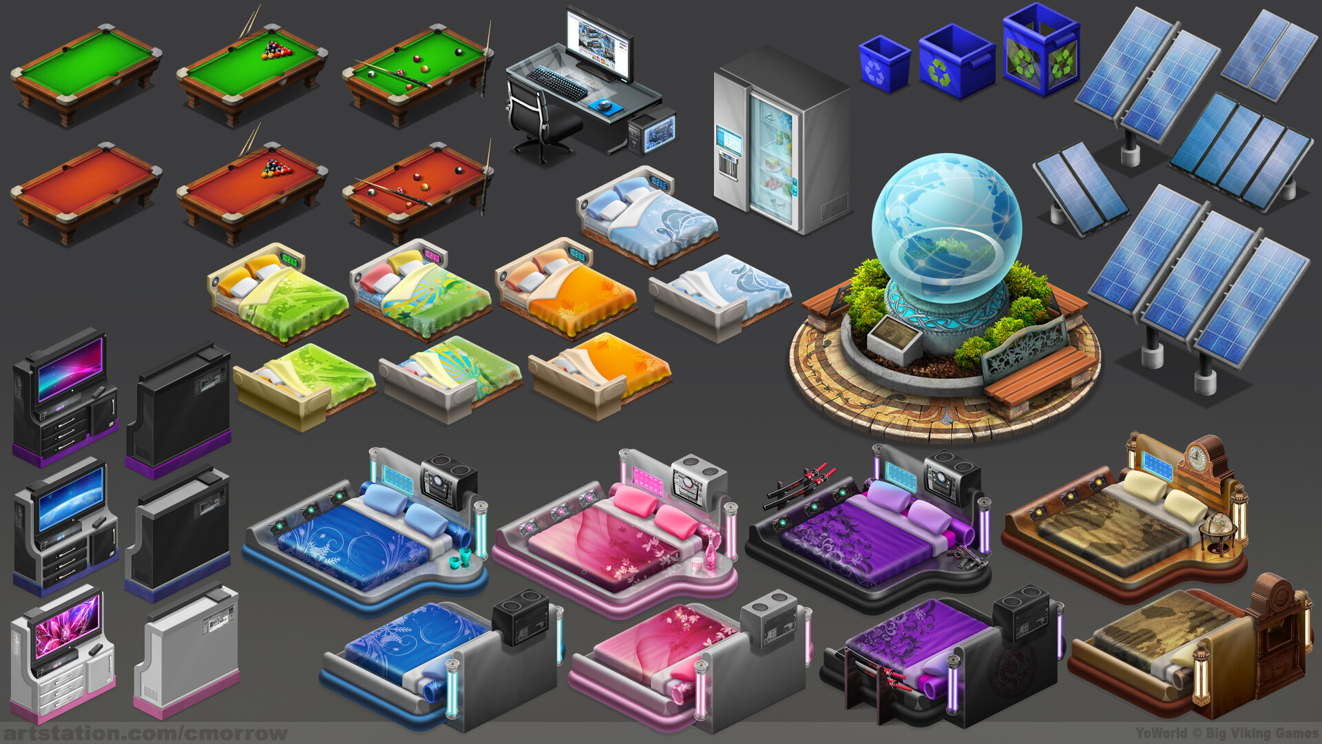 ArtStation - YoWorld Decor Items (Modern Theme)