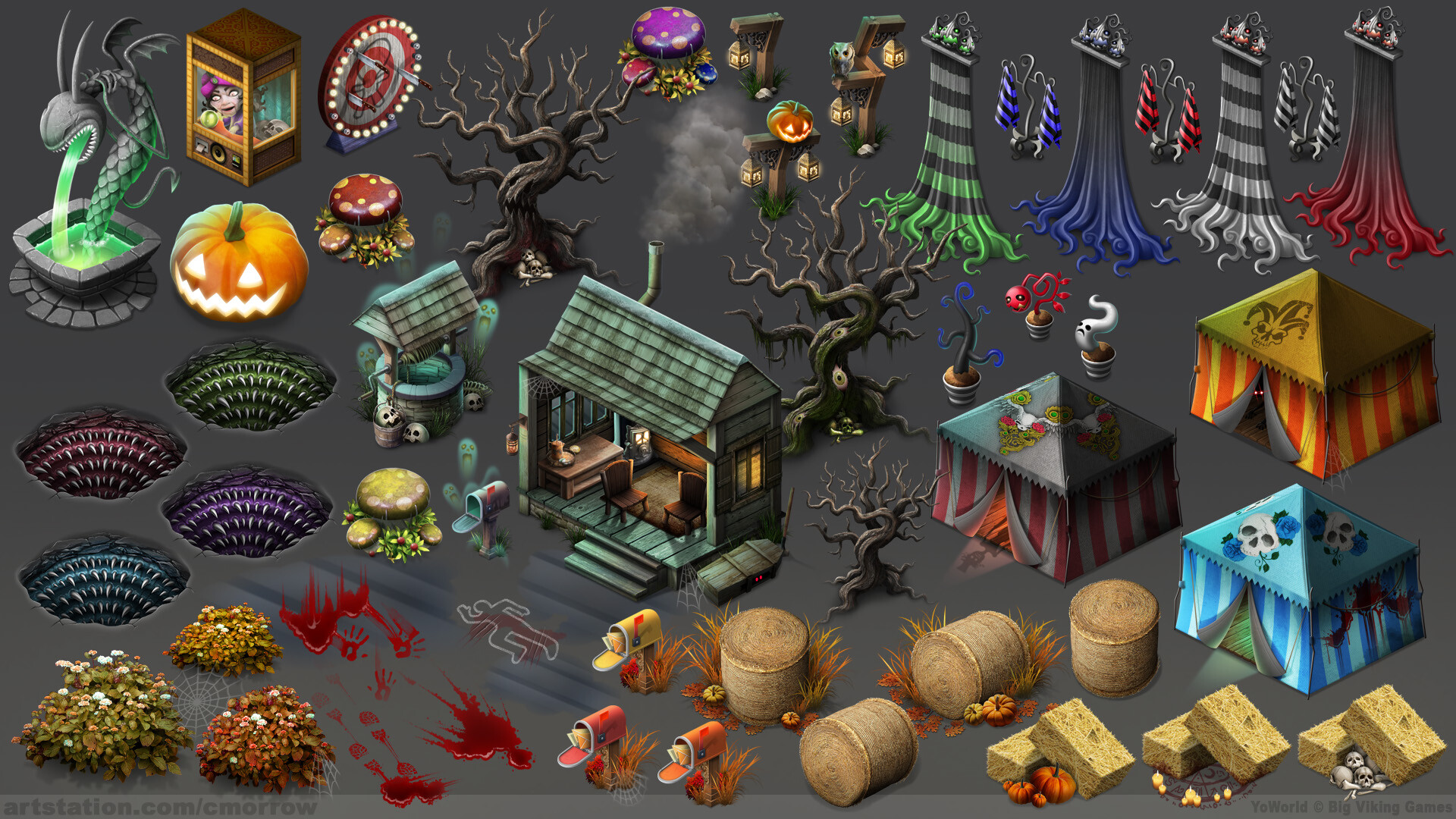 ArtStation - YoWorld Decor Items (Spooky Theme)