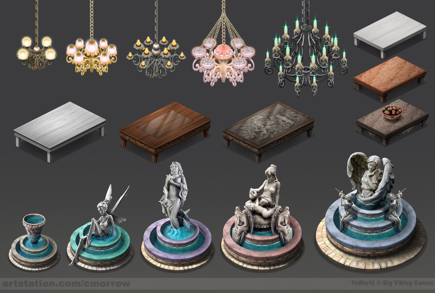 ArtStation - YoWorld Decor Items (Upgradeable Items)