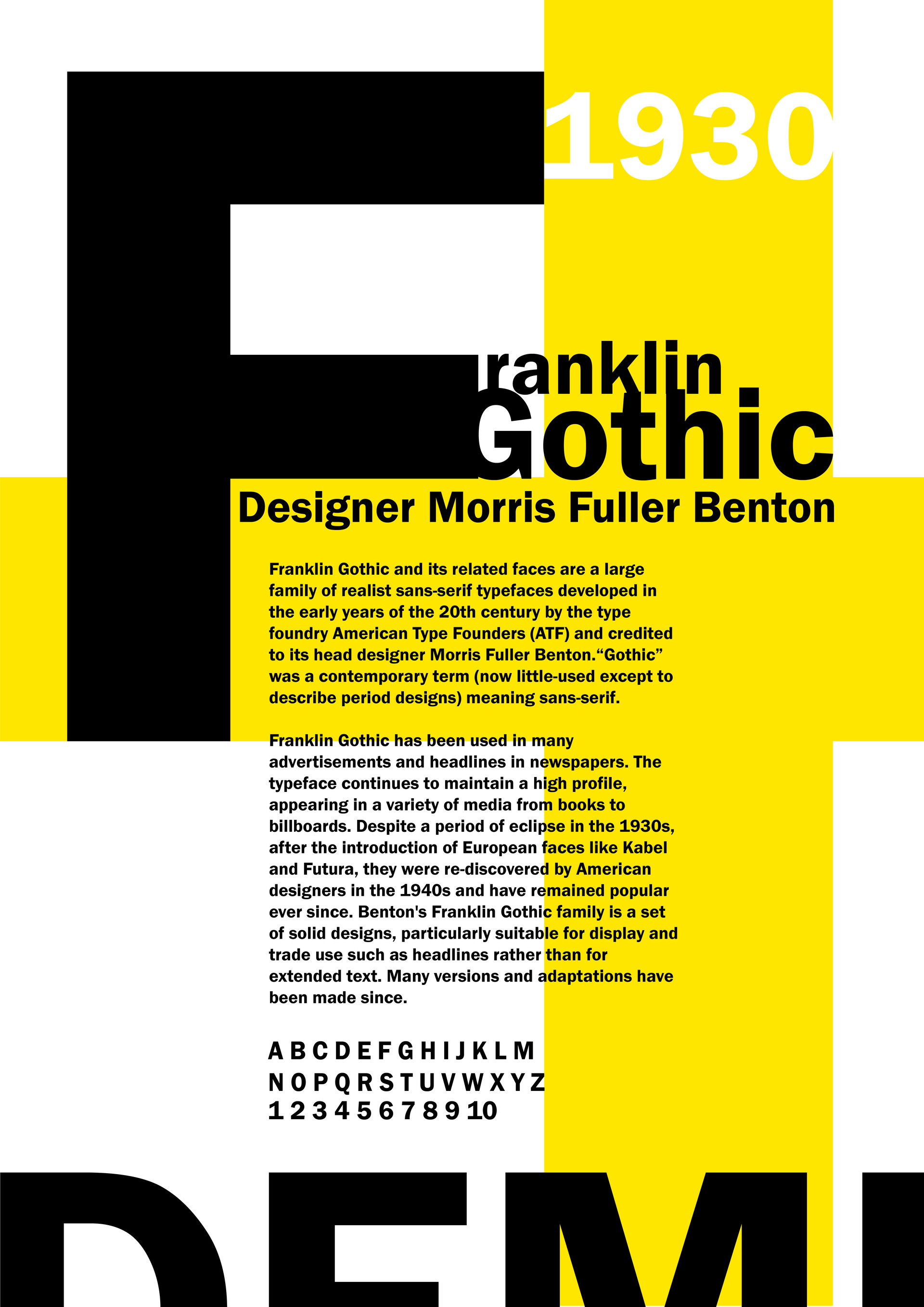 ArtStation - Poster "Franklin Gothic" (Student , advisor Potapenko M.)