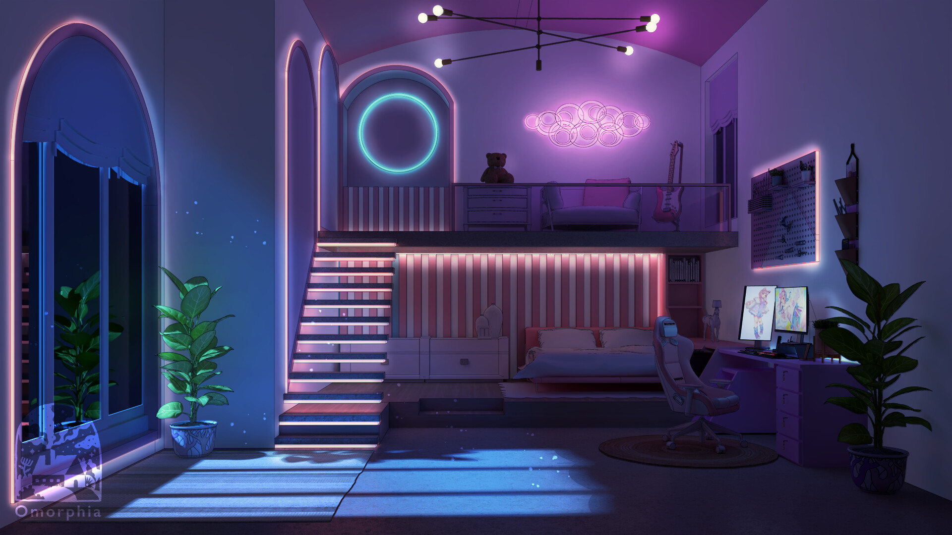 Omorphia Visual - Different Levels, Different Uses of Space.