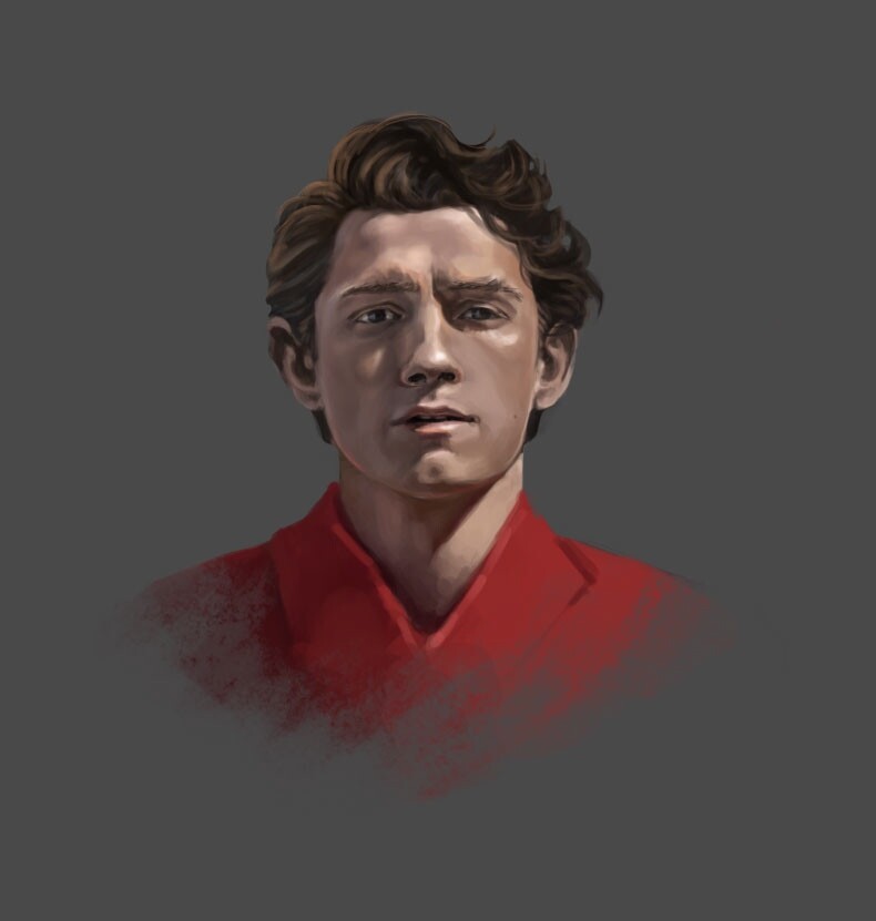 ArtStation - fan art Tom Holland