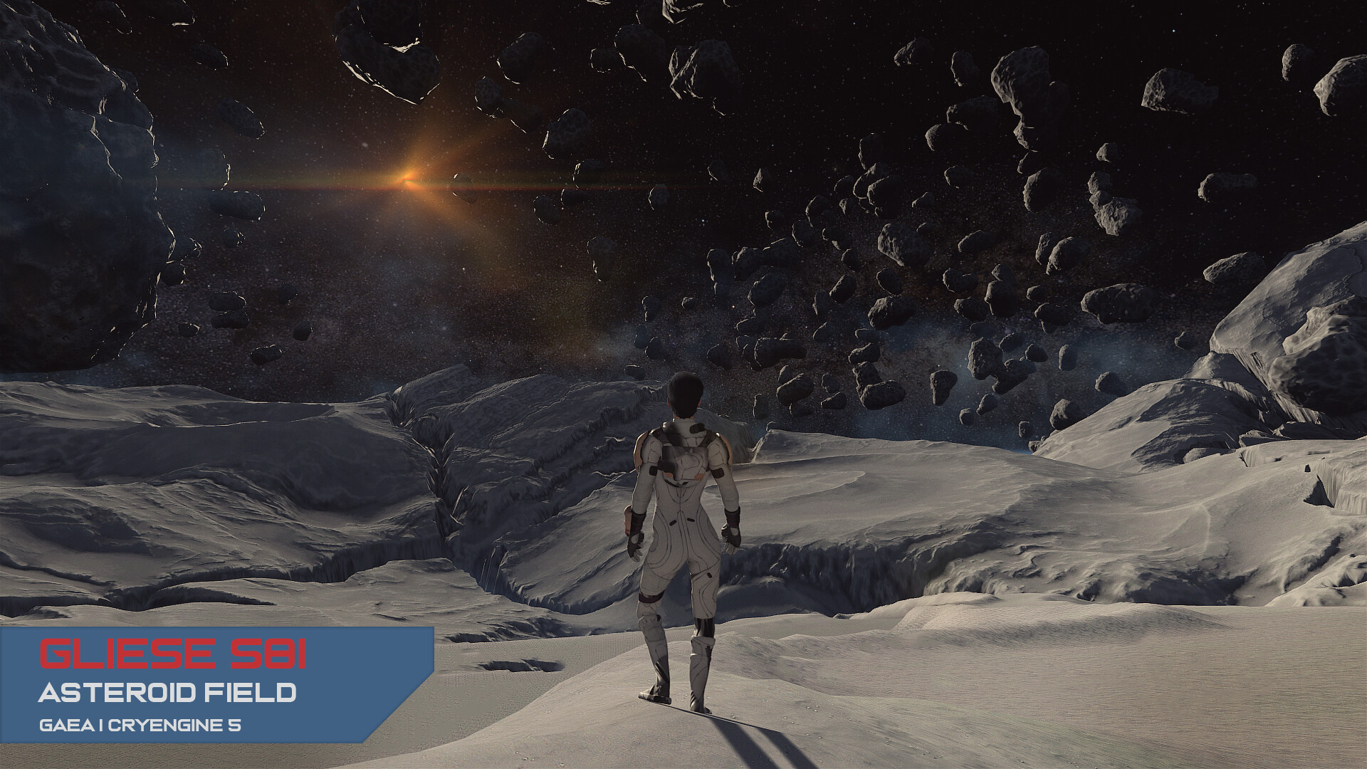 ArtStation - Gliese 581 | Asteroid field