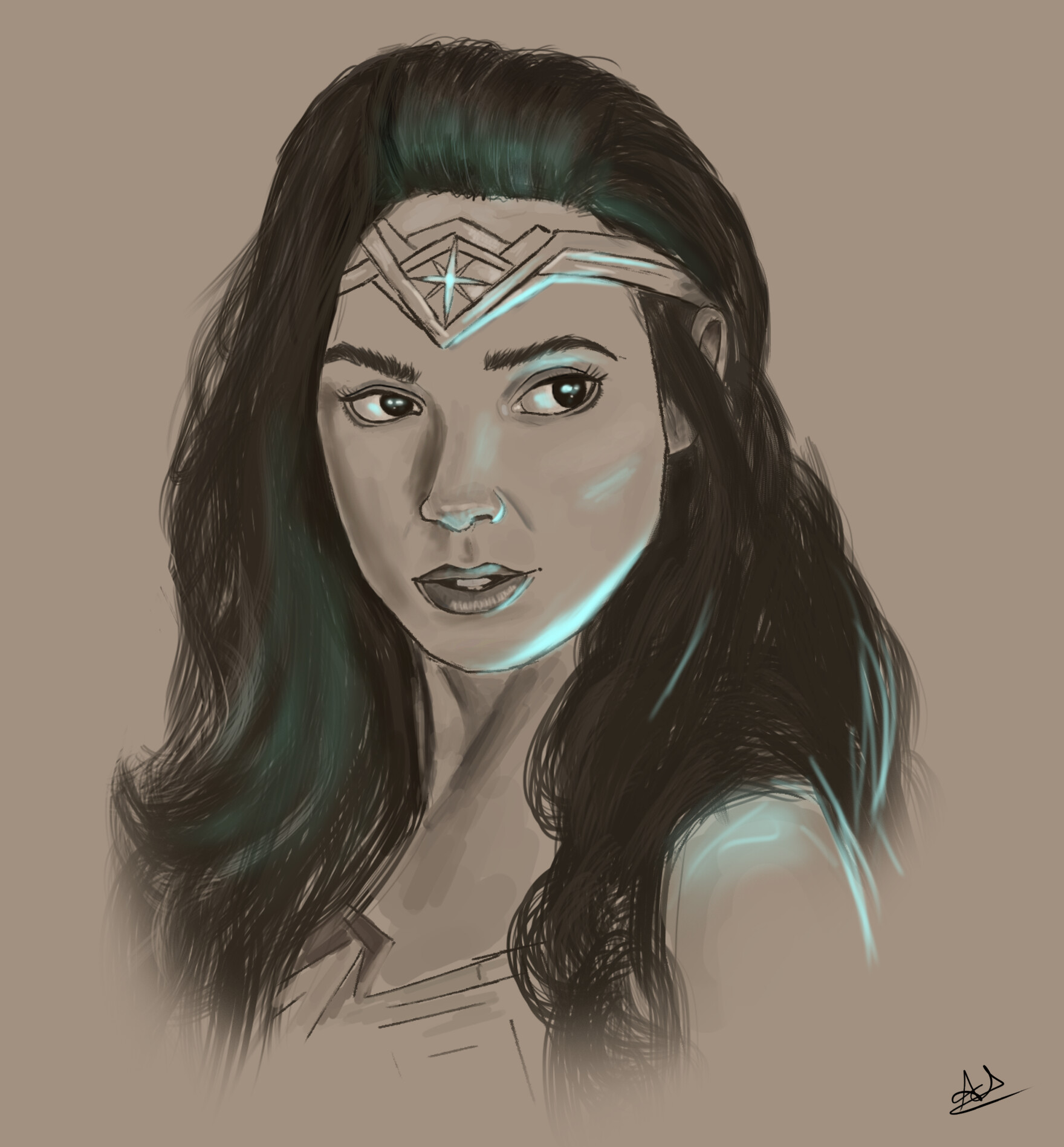 ArtStation - Gal Gadot Drawing