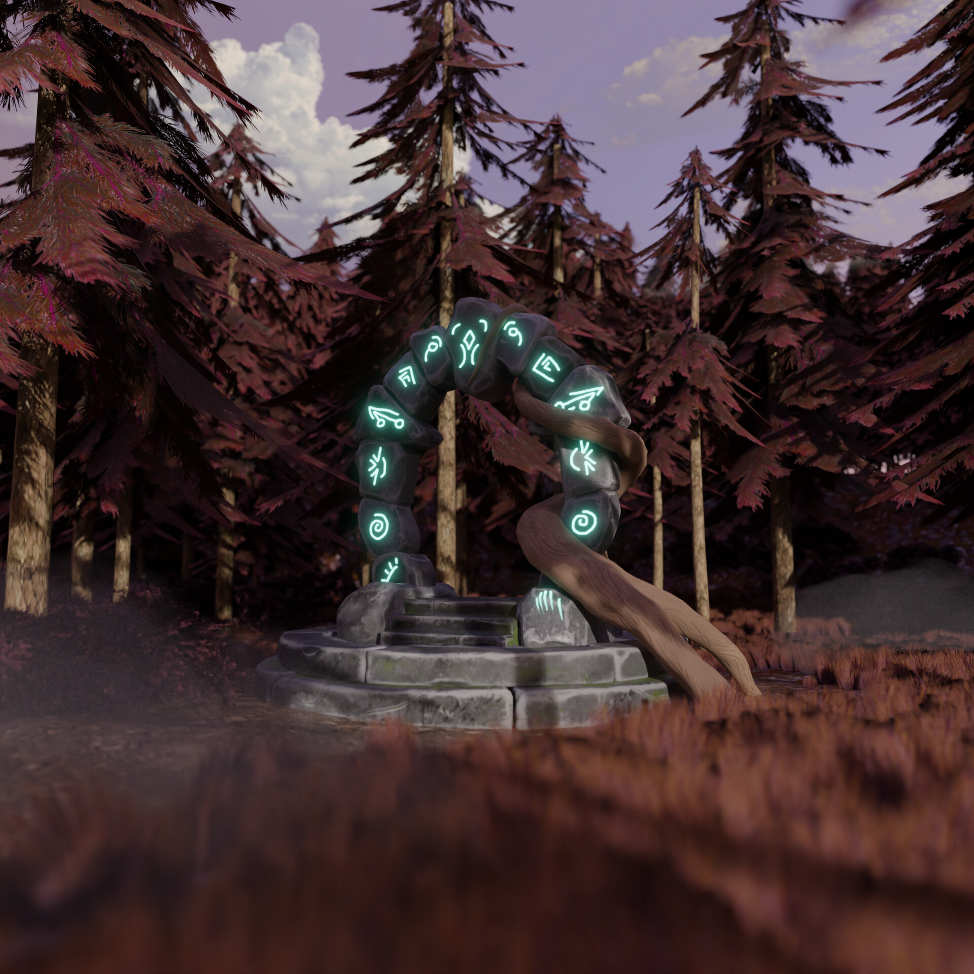 ArtStation - Magic Portal in the Forest | GameAsset