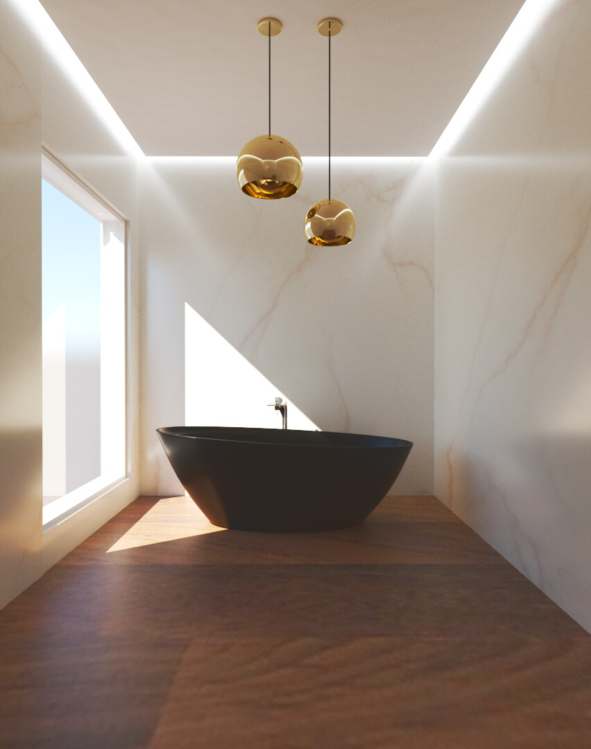 ArtStation - Bathroom Interior