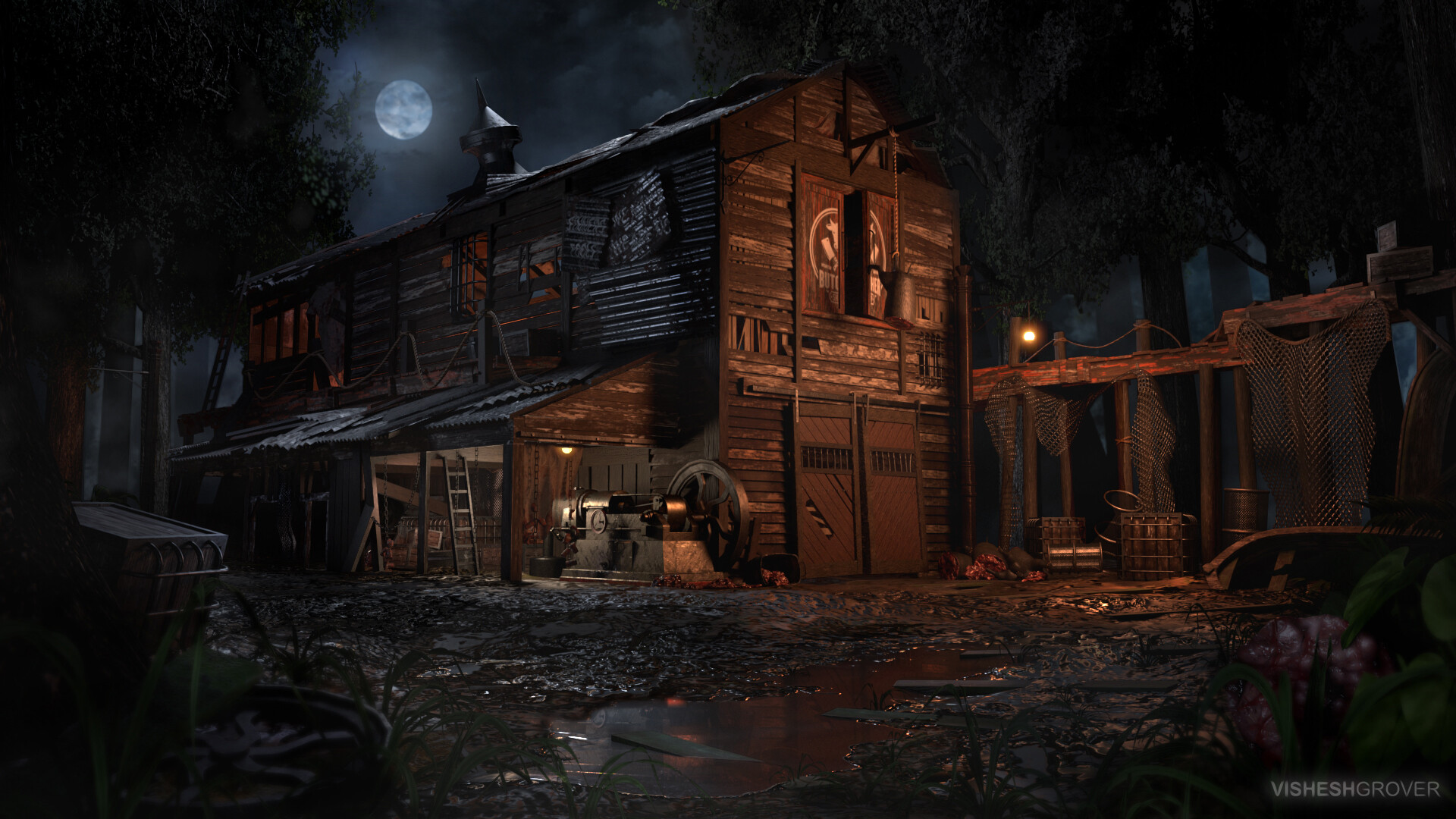 ArtStation - The Slaughterhouse - Environment