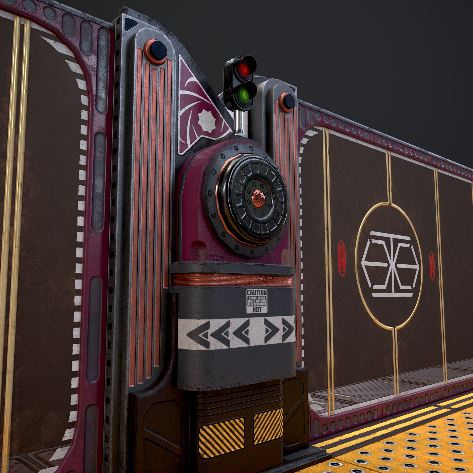 ArtStation - Steampunk platform edge panels