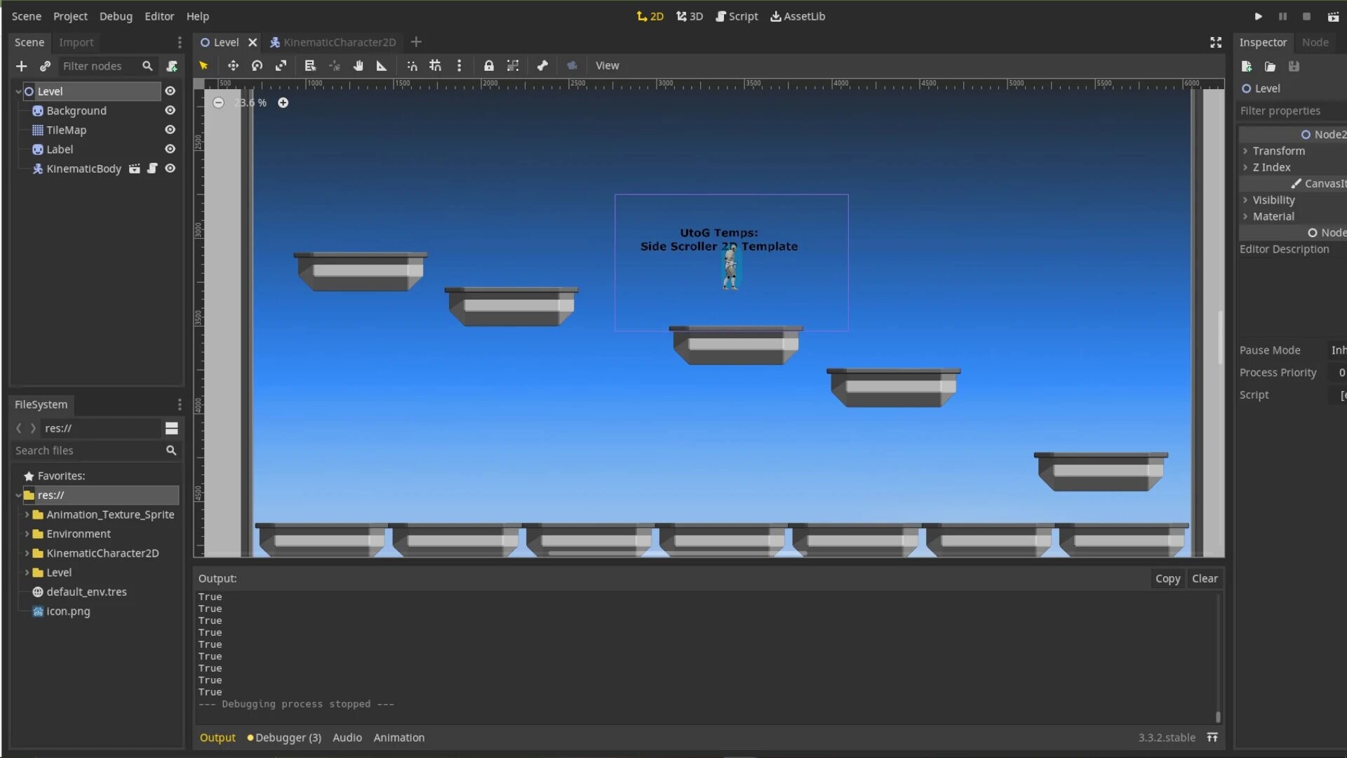 ArtStation - Unreal to Godot Templates: 2D Scroller