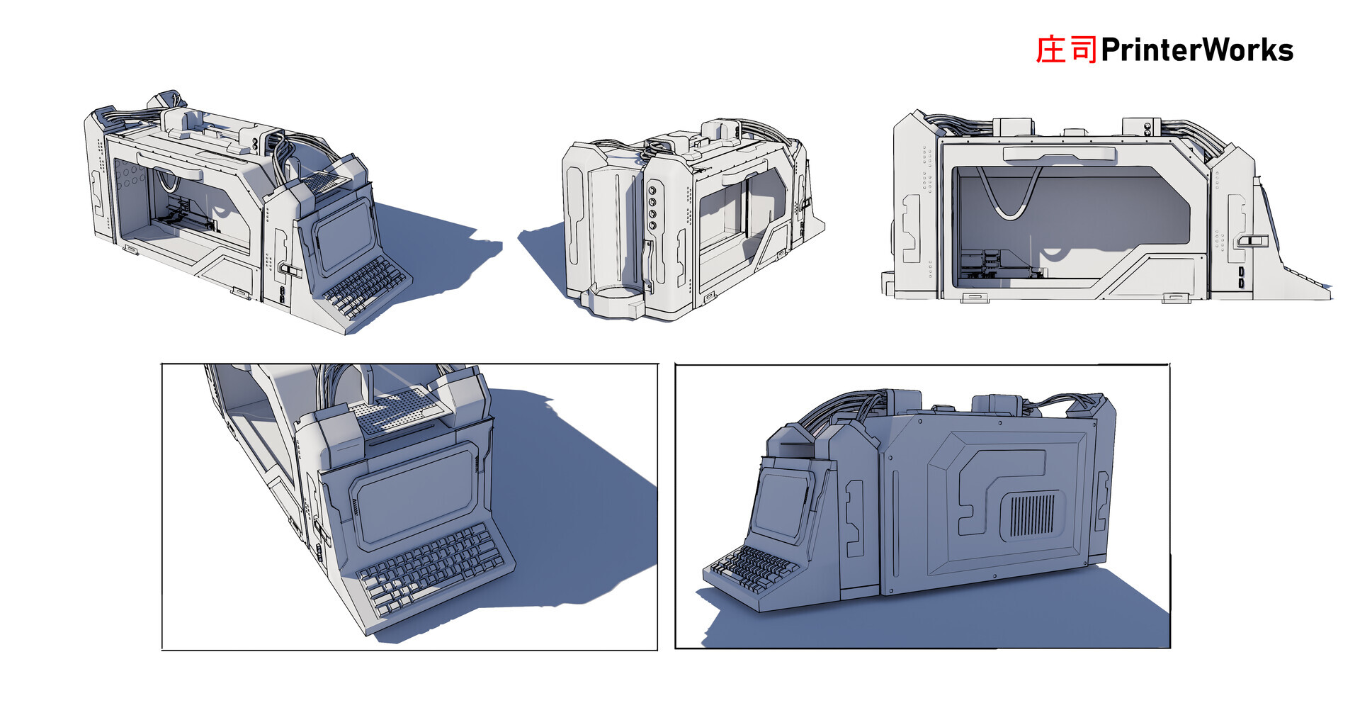 Dudley Long - Freeborn: Sci-fi 3d printer + scanner