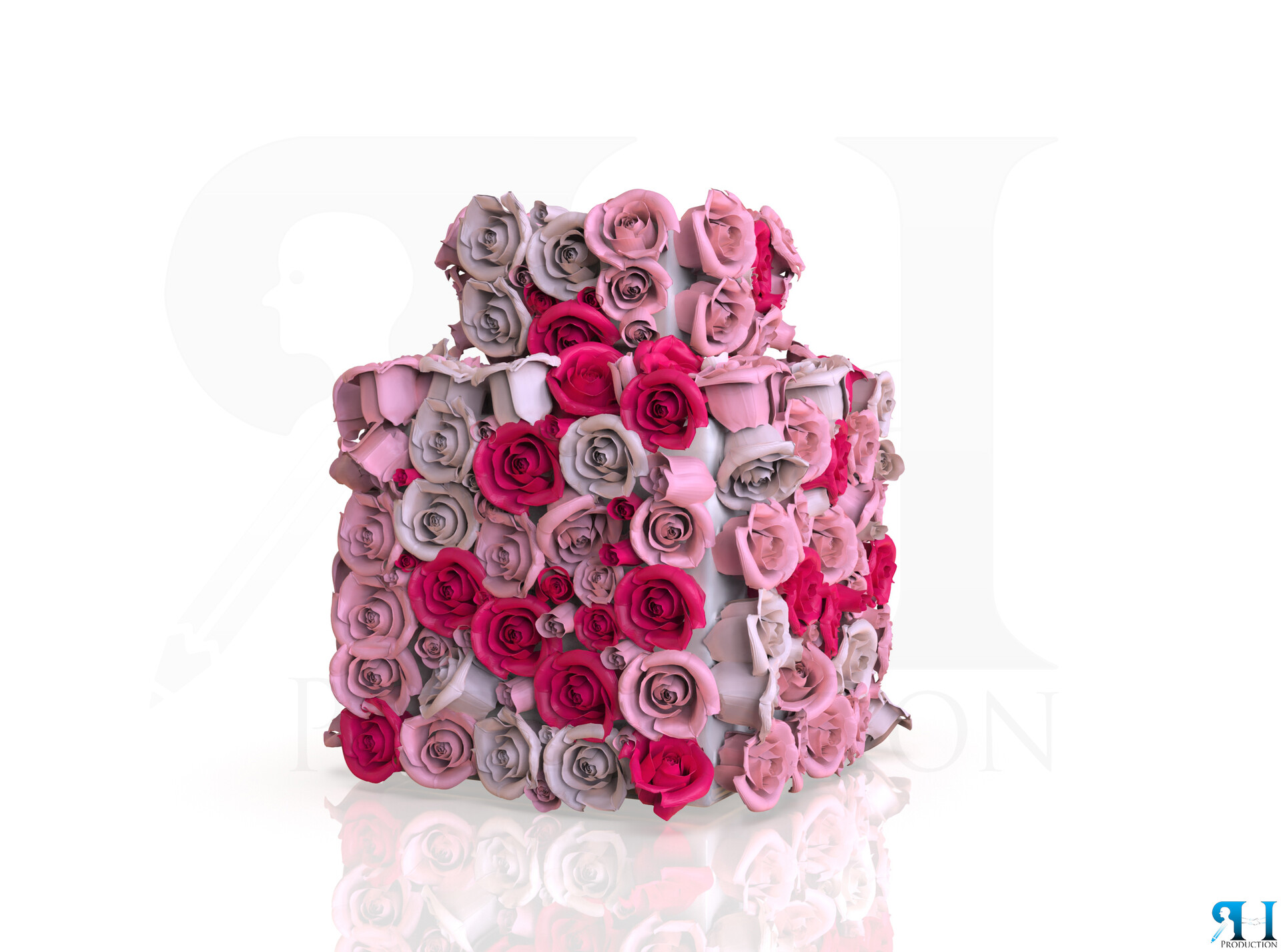 ArtStation - Flower Cubic Perfume Bottle