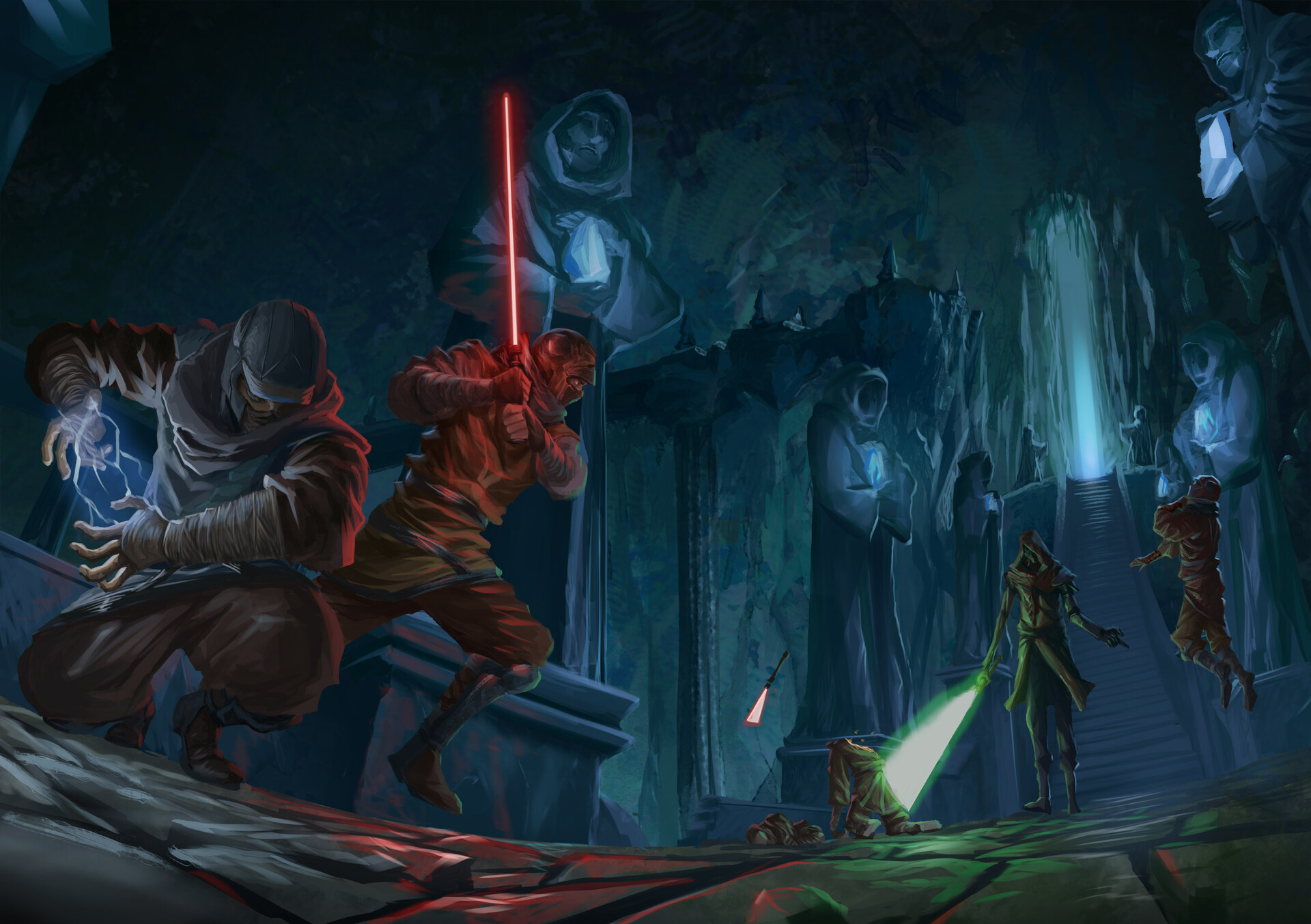 ArtStation - The Massacre at Chandrila (Star Wars-Jedi Academy)