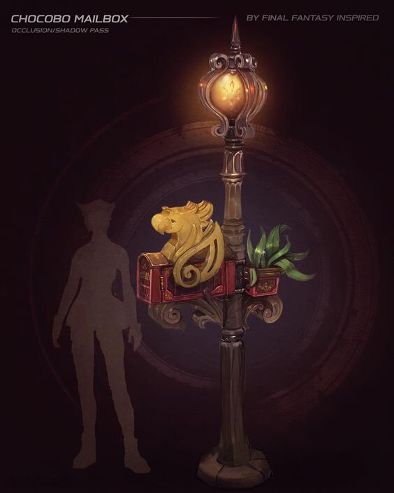 ArtStation - Chocobo mailbox (Final Fantasy XIV | Concept art | fan art