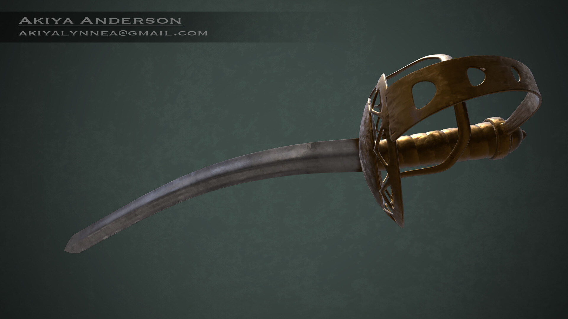 ArtStation - 18 Century Sabre Breakdown