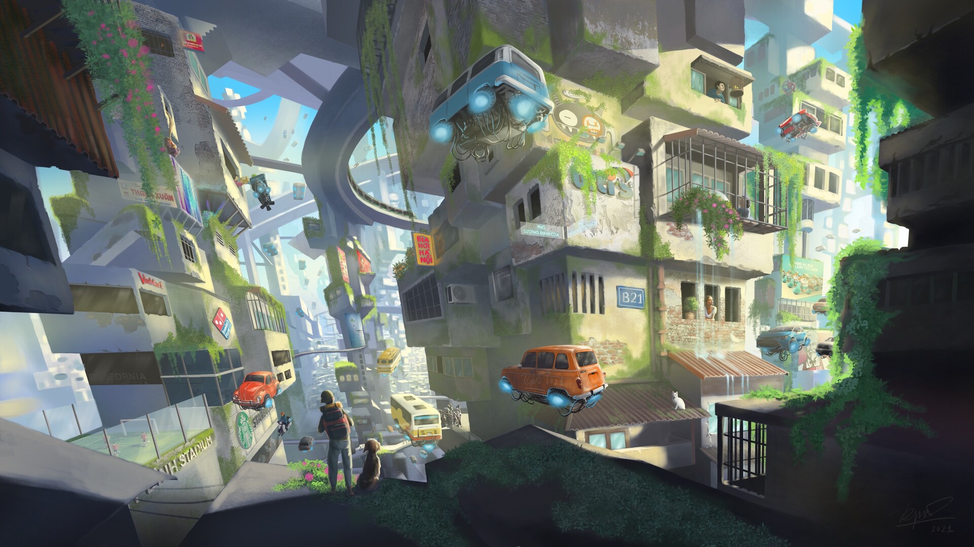ArtStation - Hanoi Future - B21 Kim Lien Tower - Digital Art ...