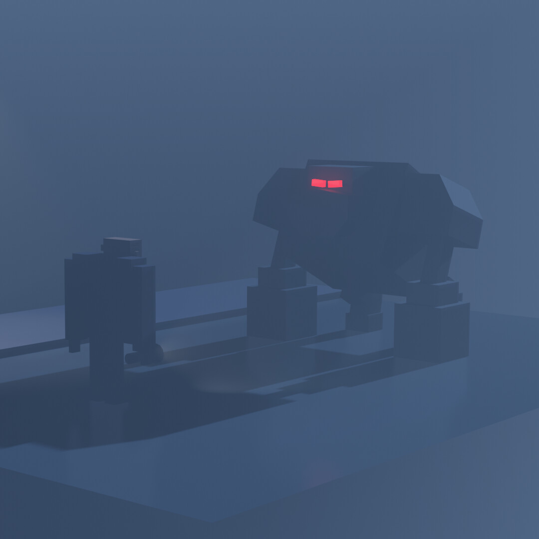 ArtStation - Square Man & Monster