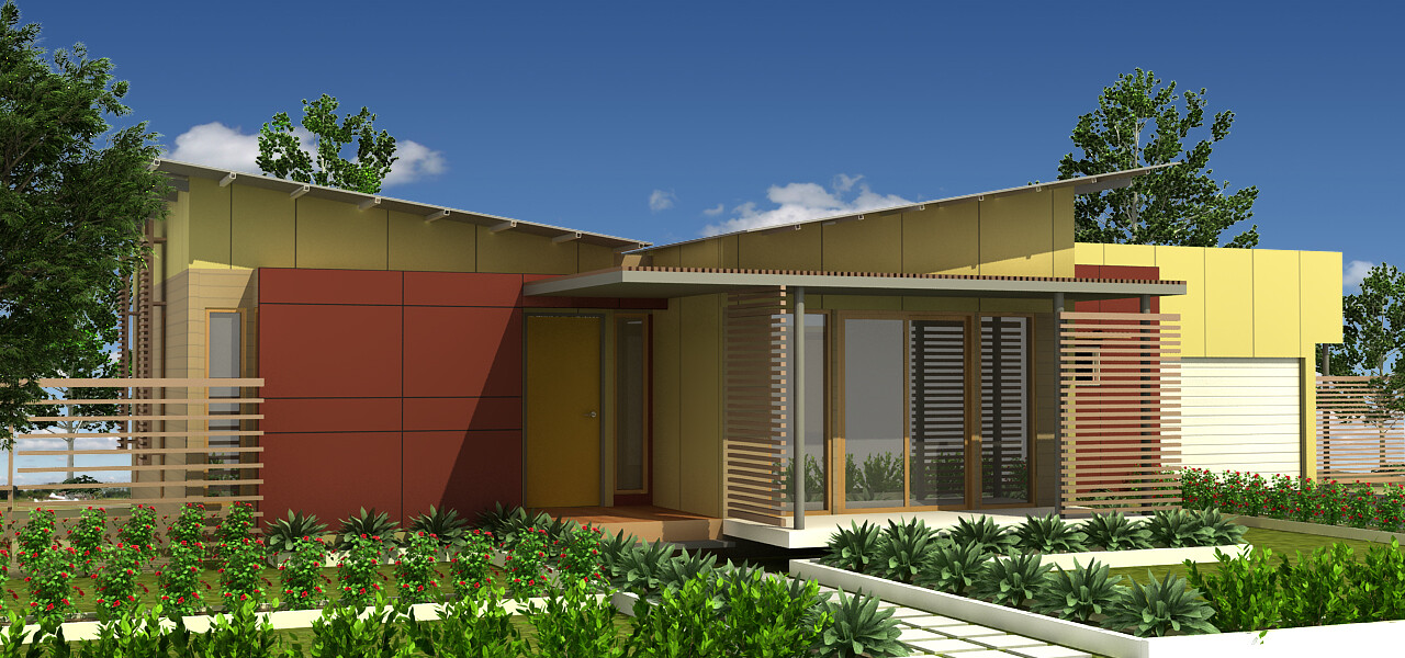 ArtStation - Architectural 3D Rendering for Home Exterior