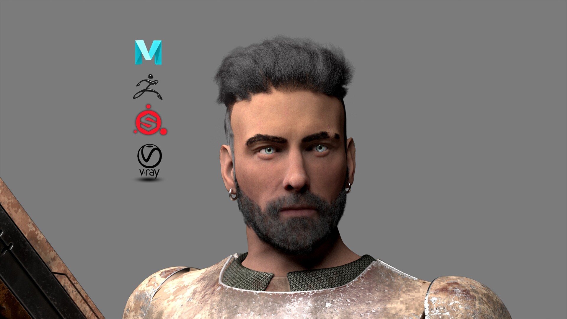 ArtStation - Military Soldier "Rey"