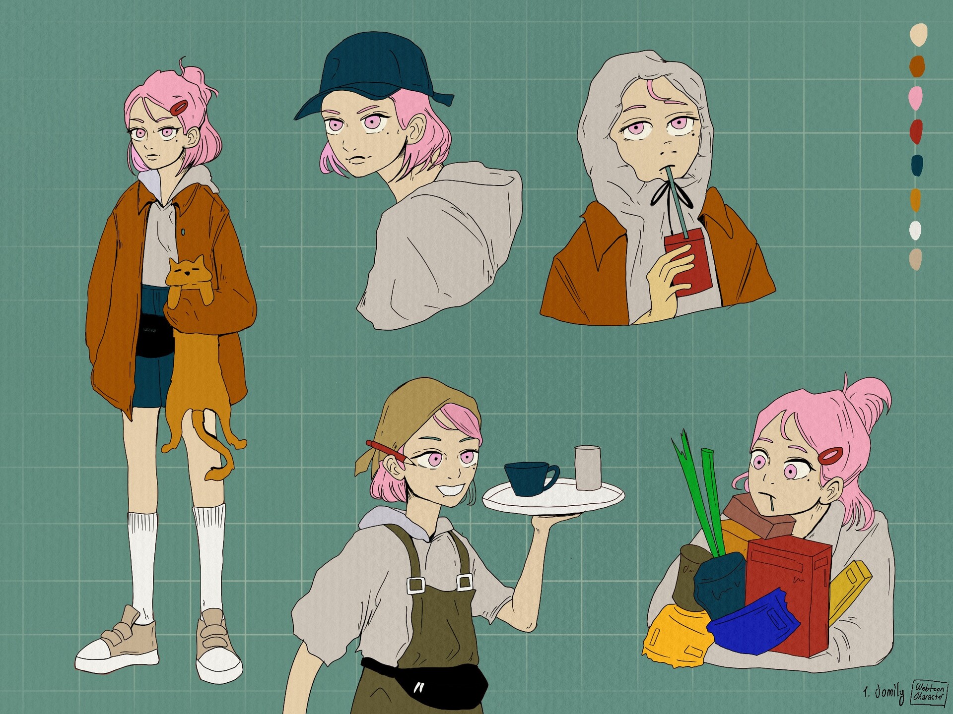 ArtStation - Webtoon Character Design