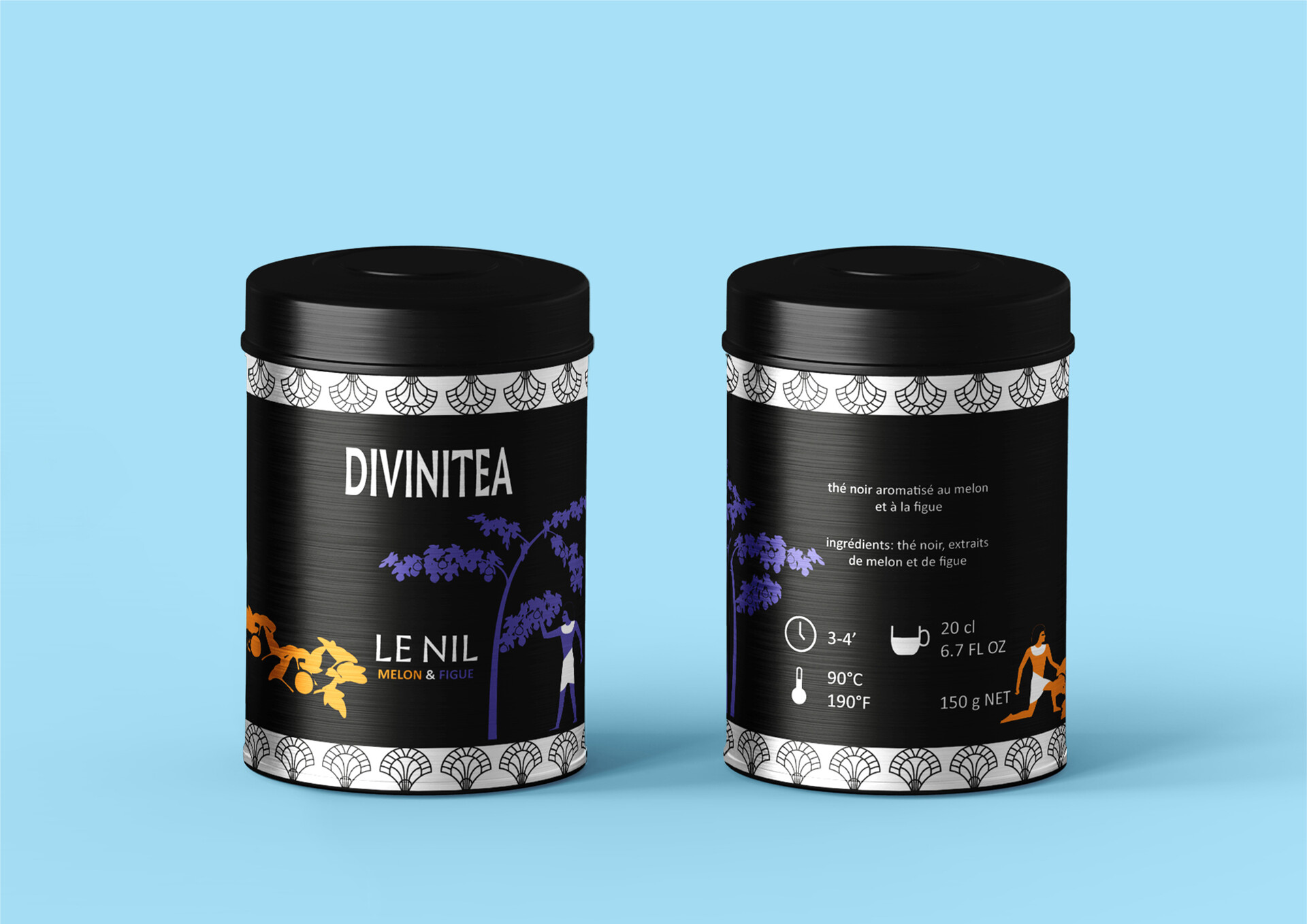 ArtStation - Packaging boite de thé "Divinitea"
