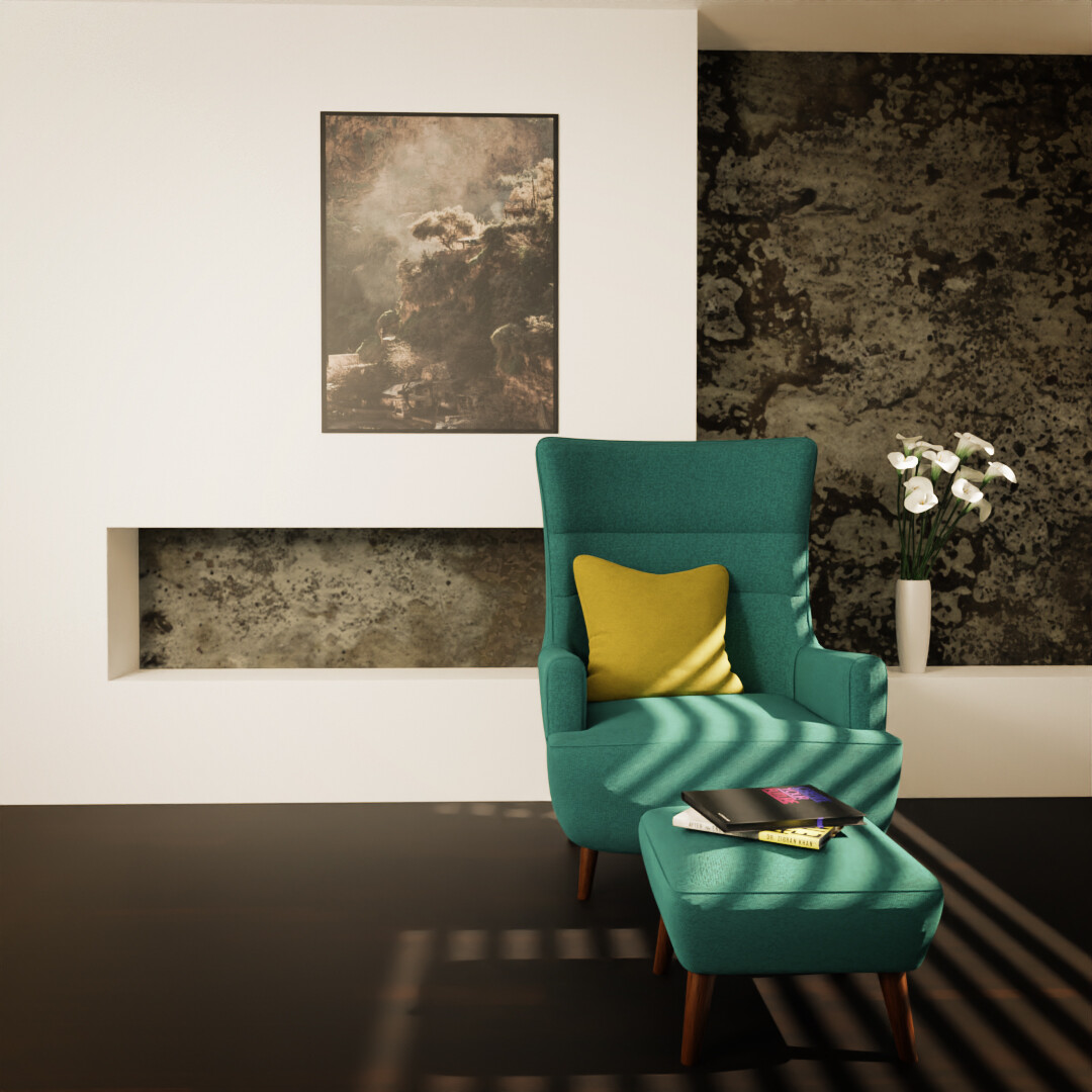 ArtStation - Ottoman Chair