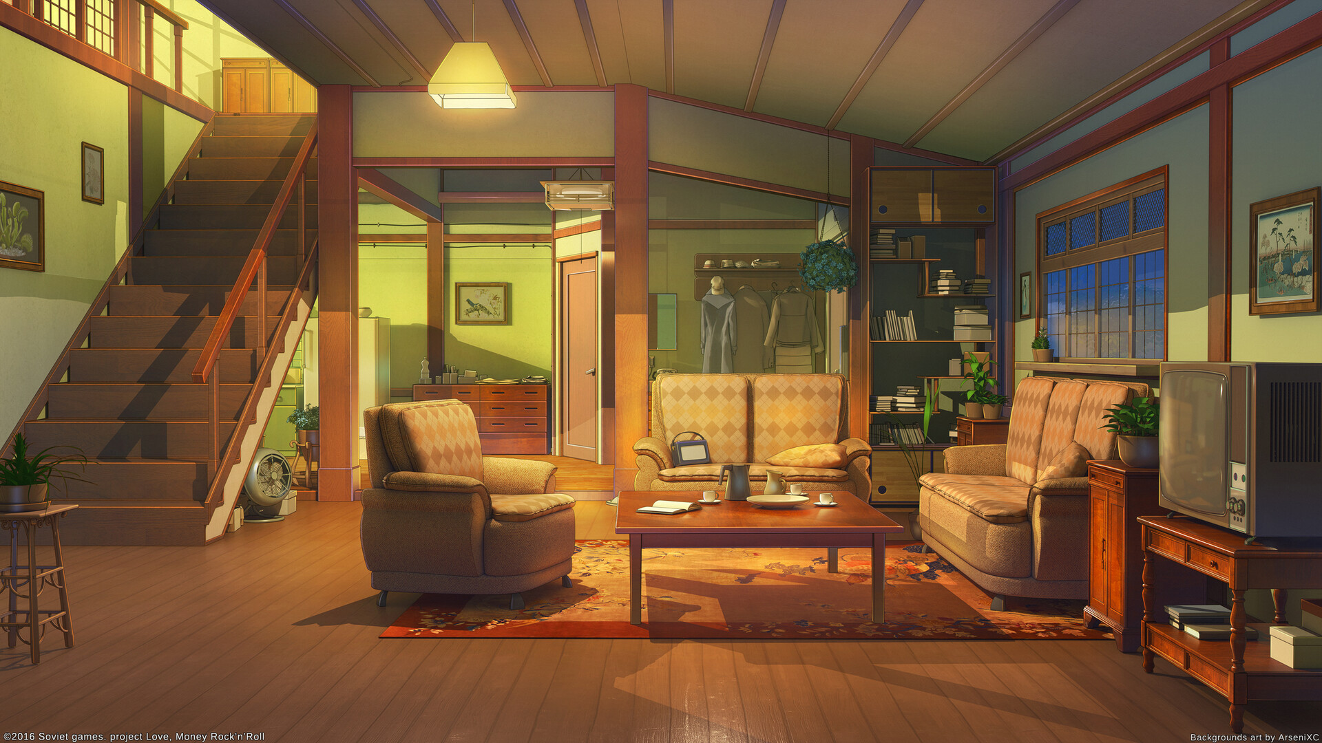 Arseniy Chebynkin - Himitsu house interior night version
