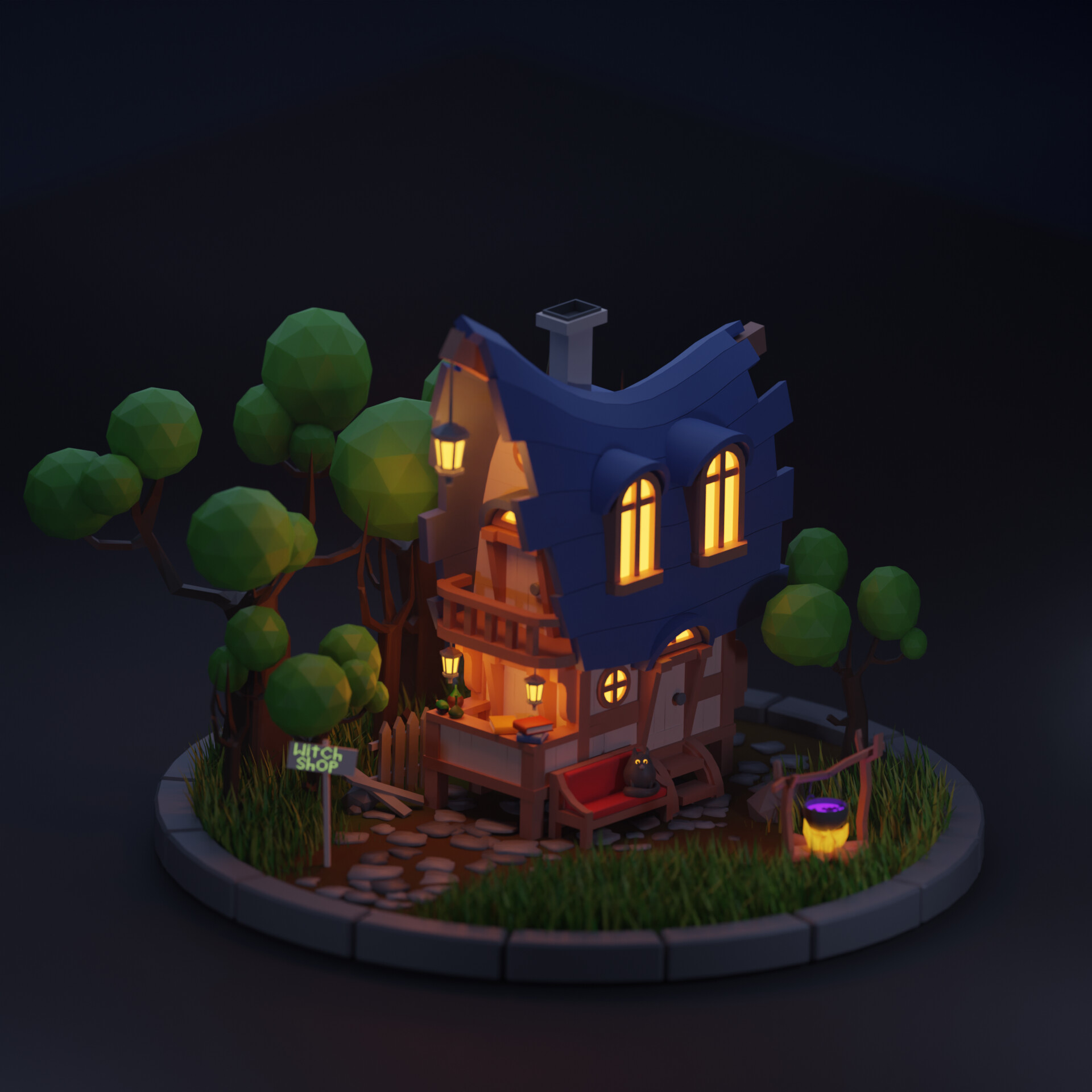 ArtStation - witch shop