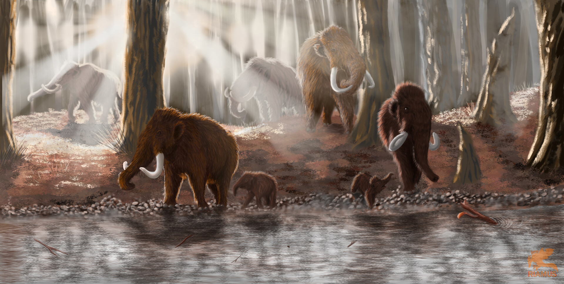 ArtStation - Wrangle Island Mammoths