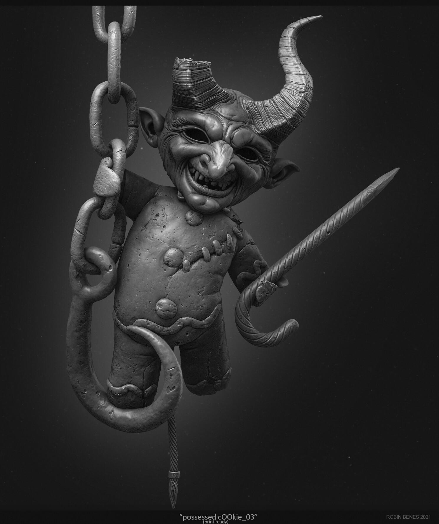 robin benes - poSSessed cookie V2 - 3Dprint_ready