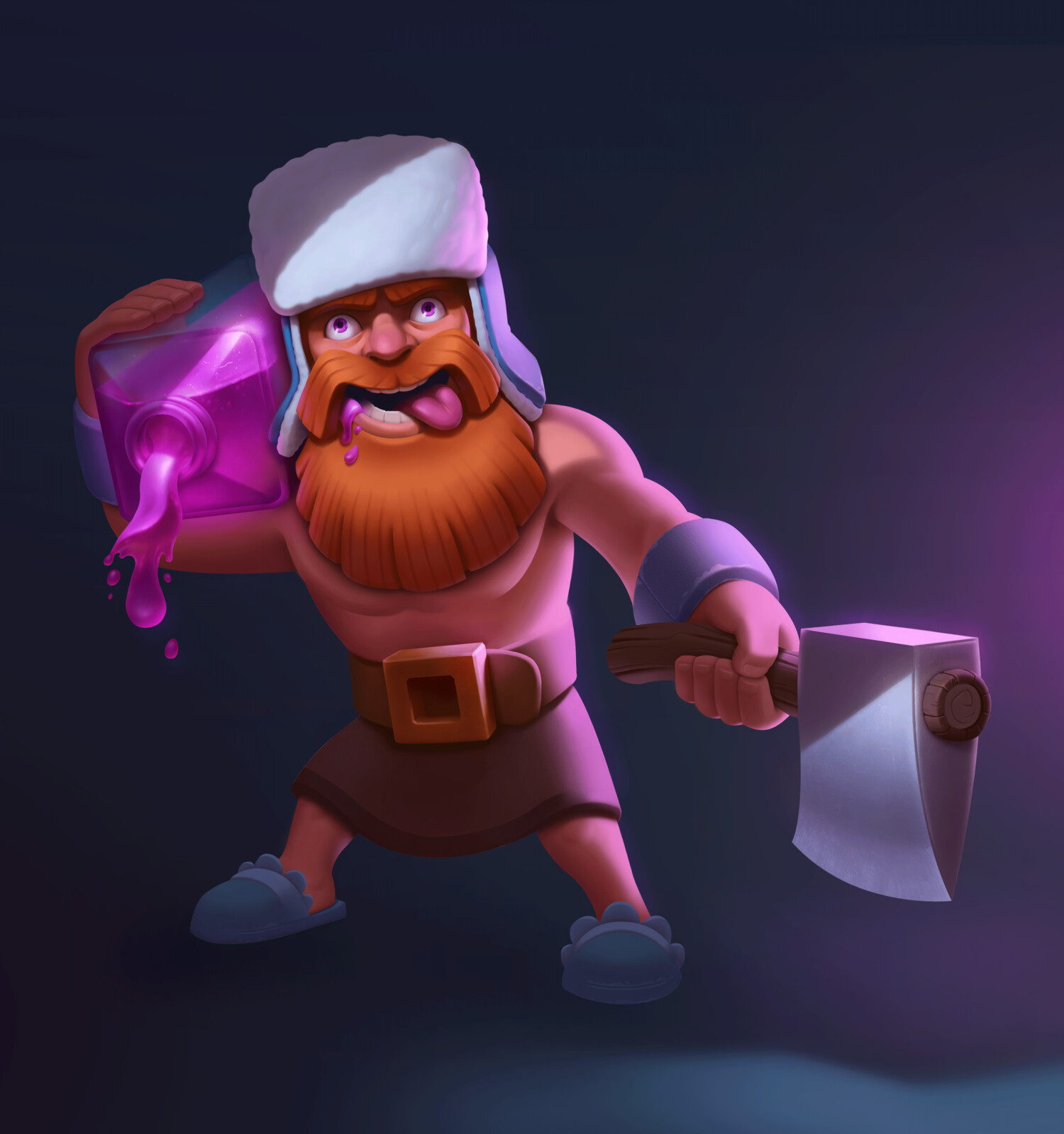 Leonardo Rodrigues - Clash Royale Fanart - The Lumberjack