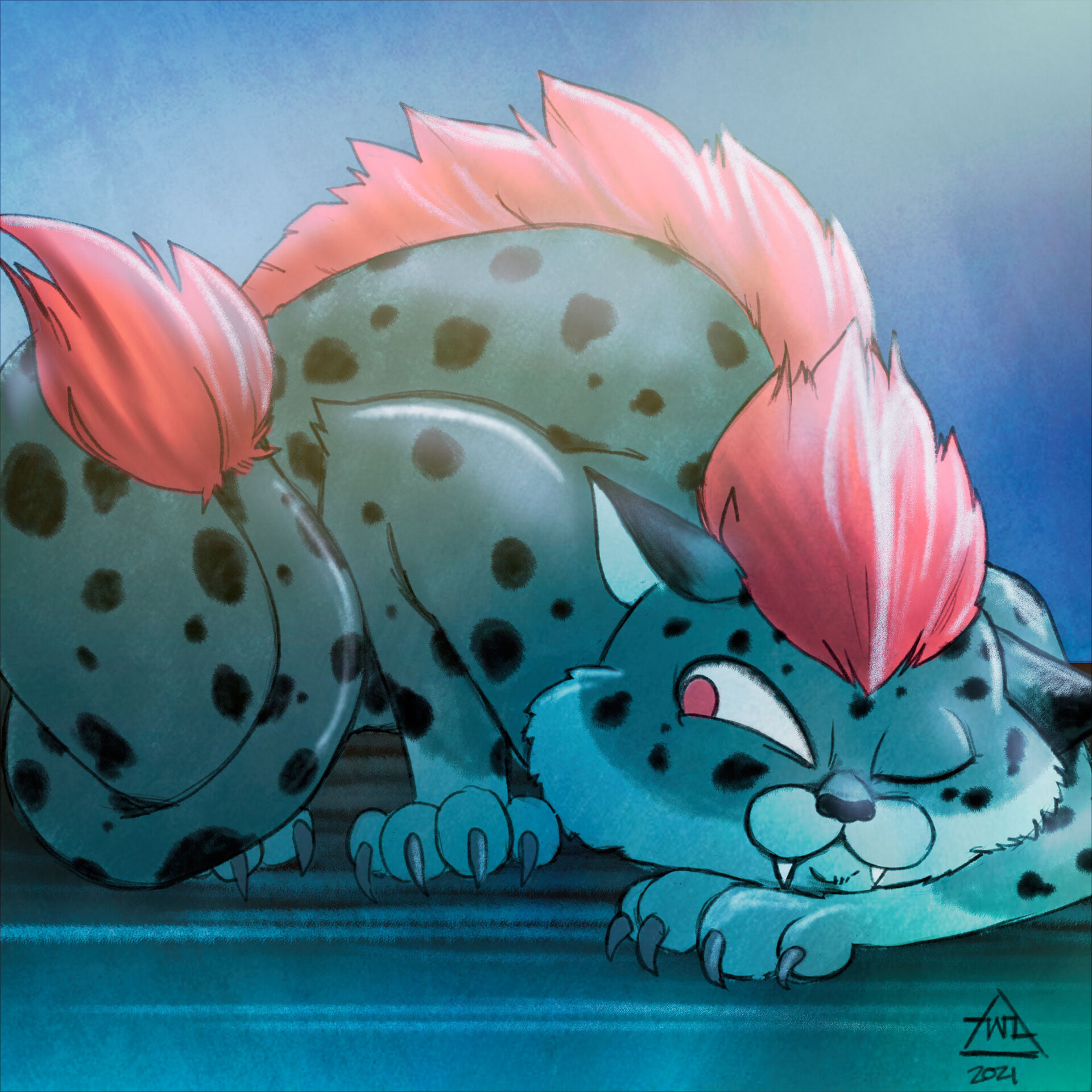 ArtStation - Day 177 - Dark Sabercub