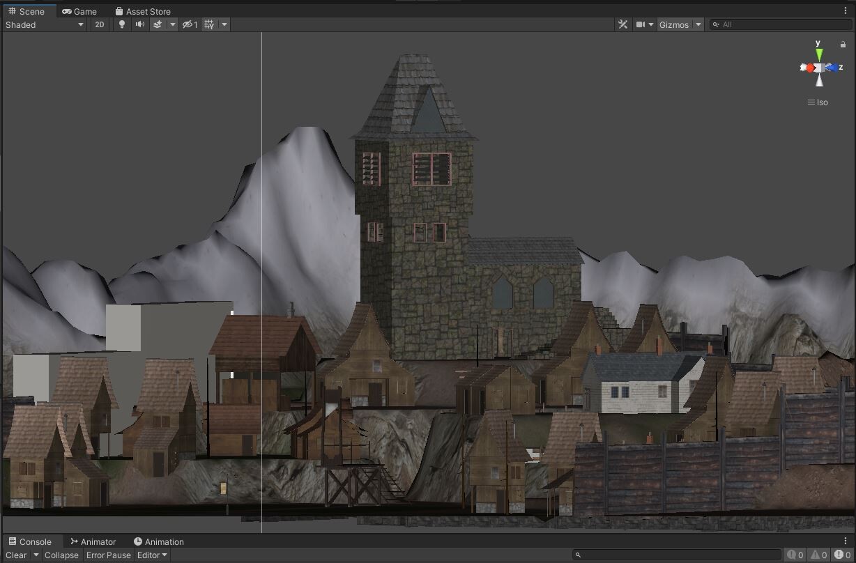 RainArtworks - Level Design - Designing my Old town