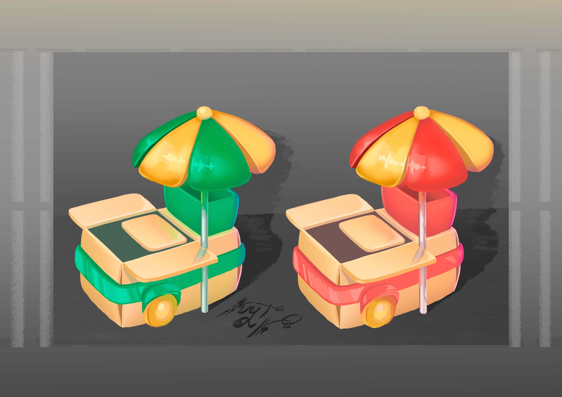 ArtStation - Corn trolleys