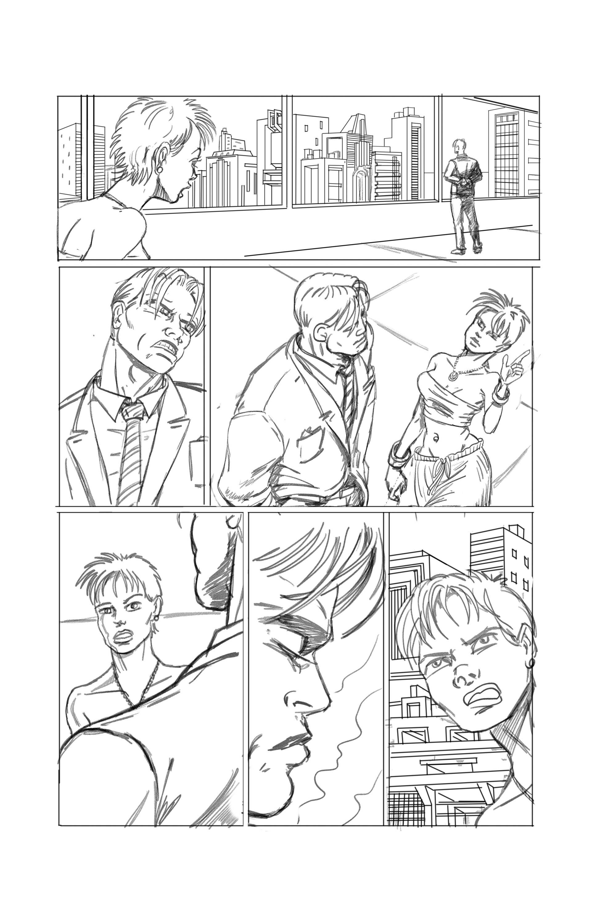ArtStation - Comic pages pencils