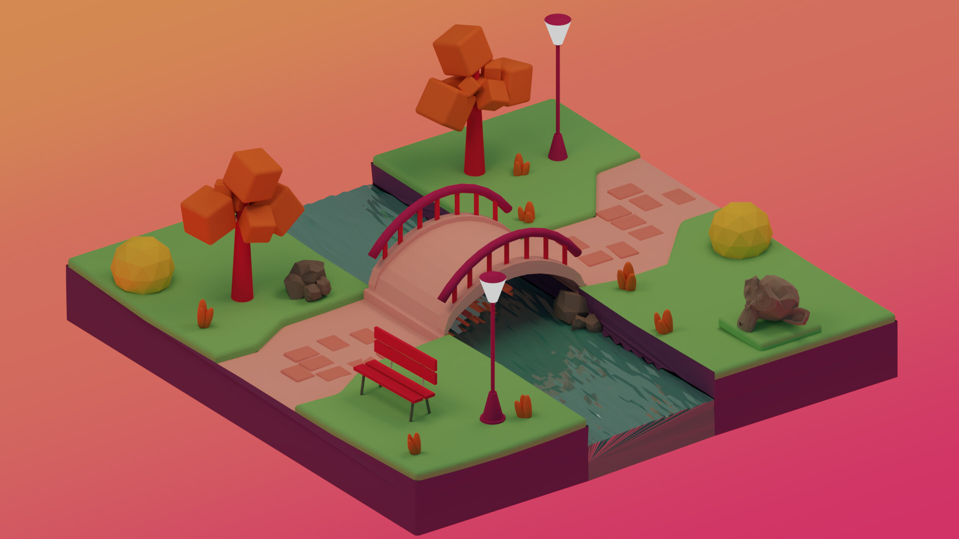 ArtStation - Isometric Park