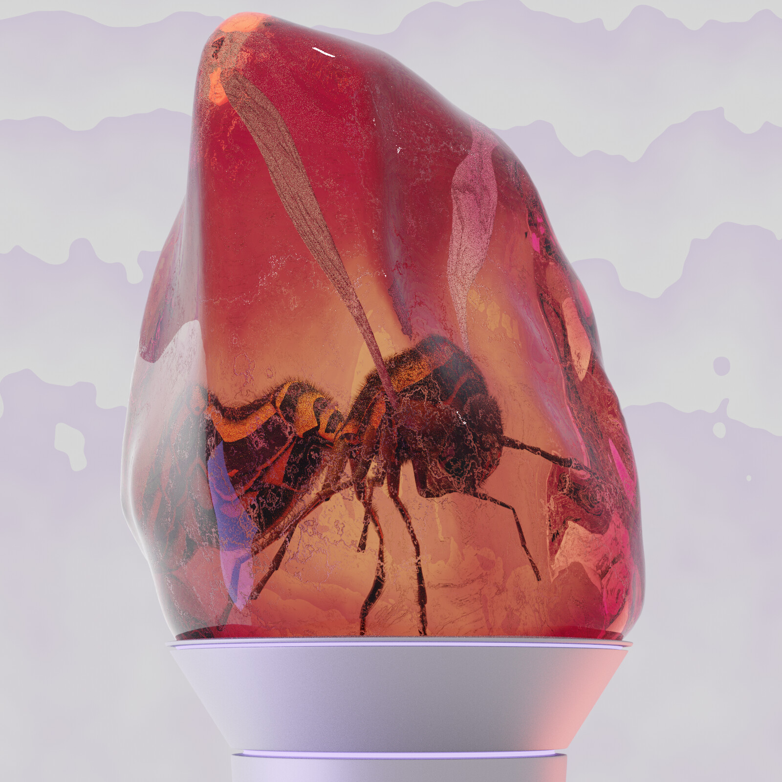 ArtStation - Wasp in gem