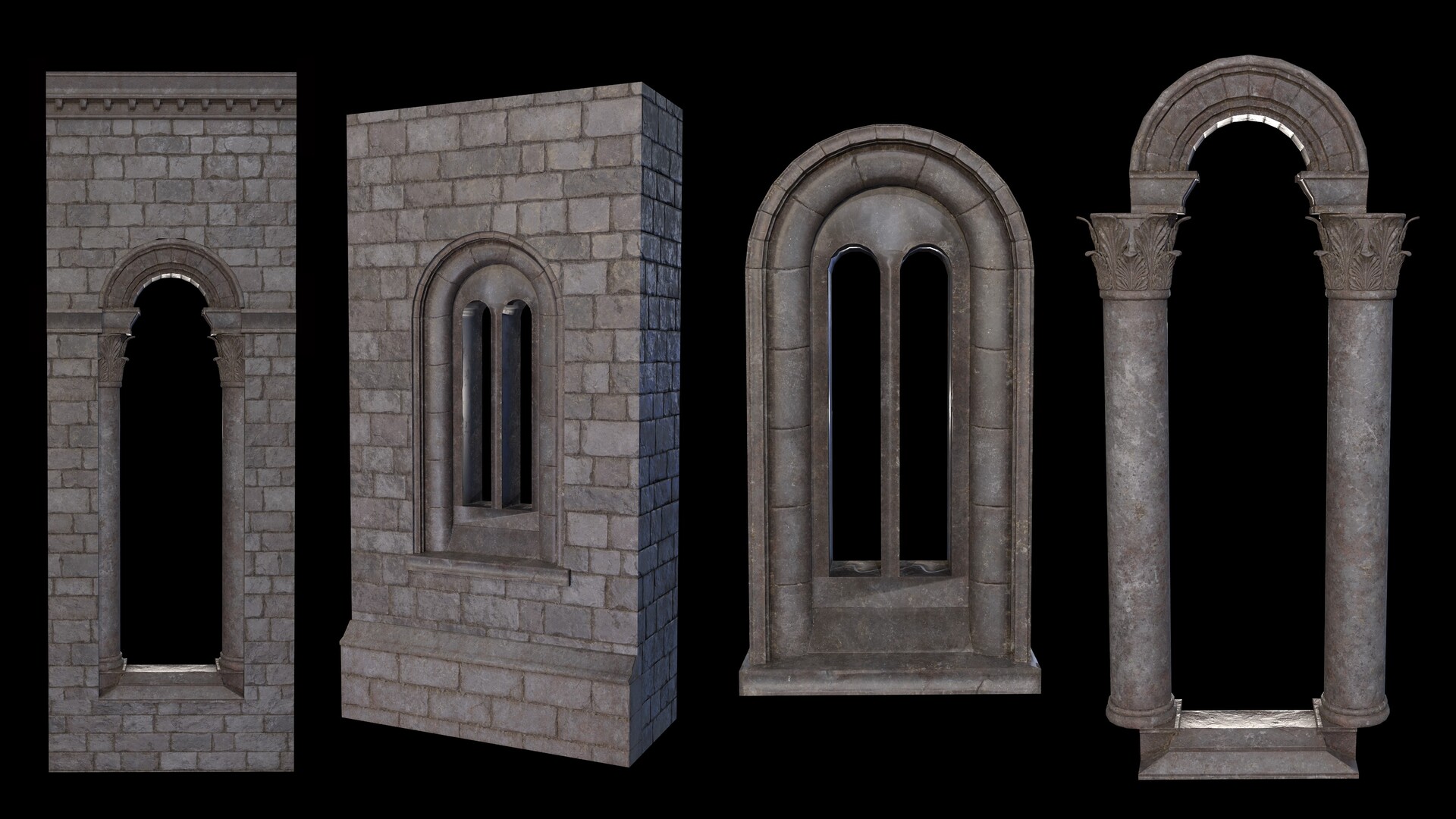 Da_jeong - FOR HONOR Cathedral Map Fan Art / 3D Environment Art _ Prop