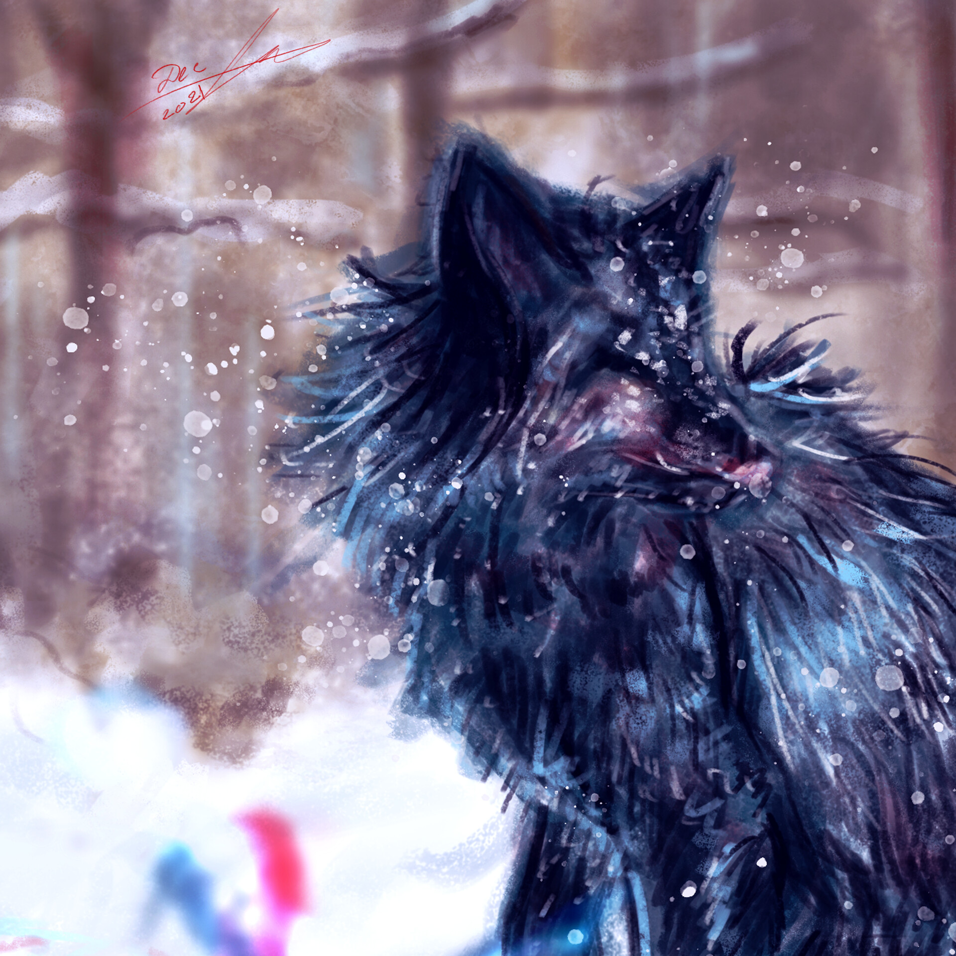 ArtStation - Winter fox