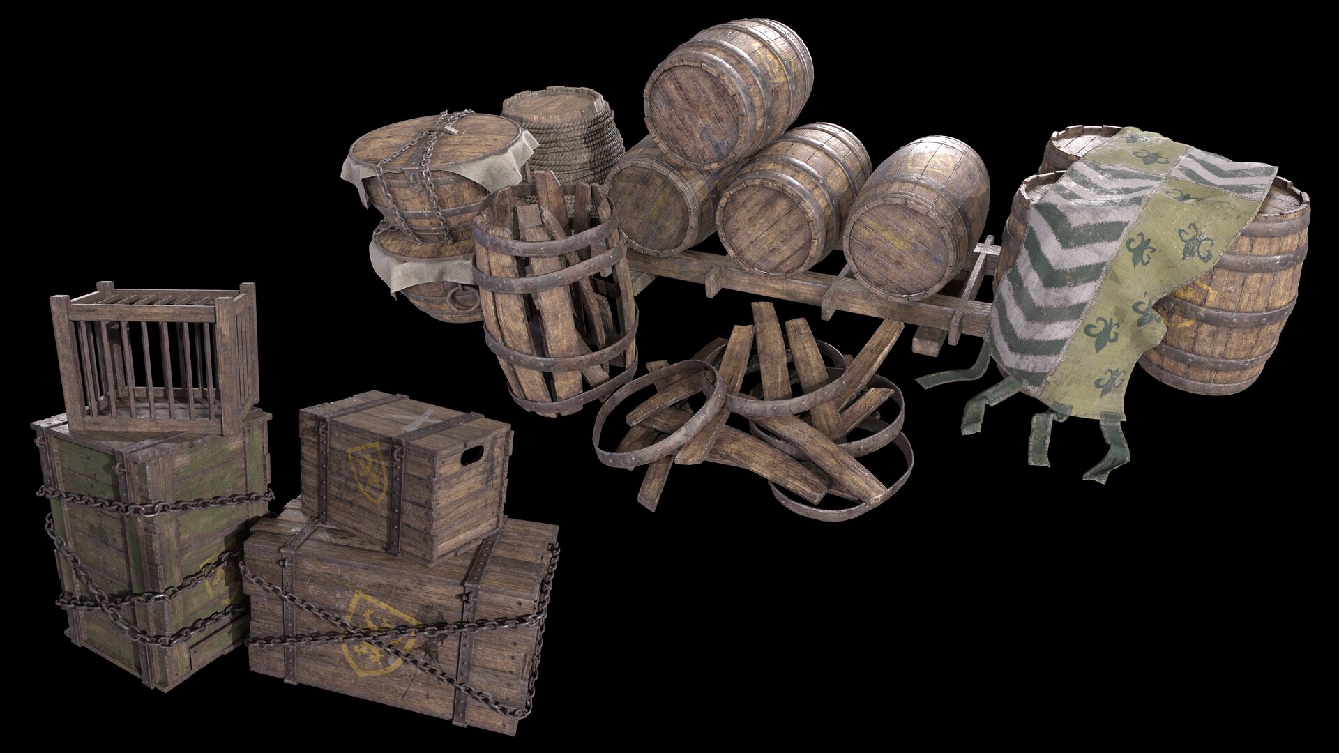 Da_jeong - FOR HONOR Cathedral Map Fan Art / 3D Environment Art _ Prop