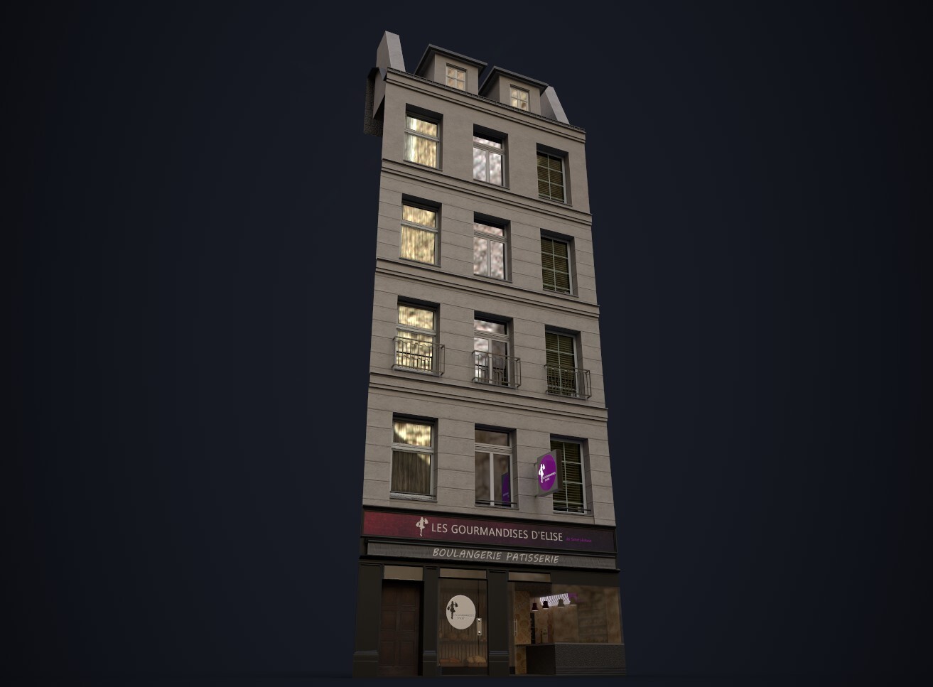 ArtStation - Facades of French buildings